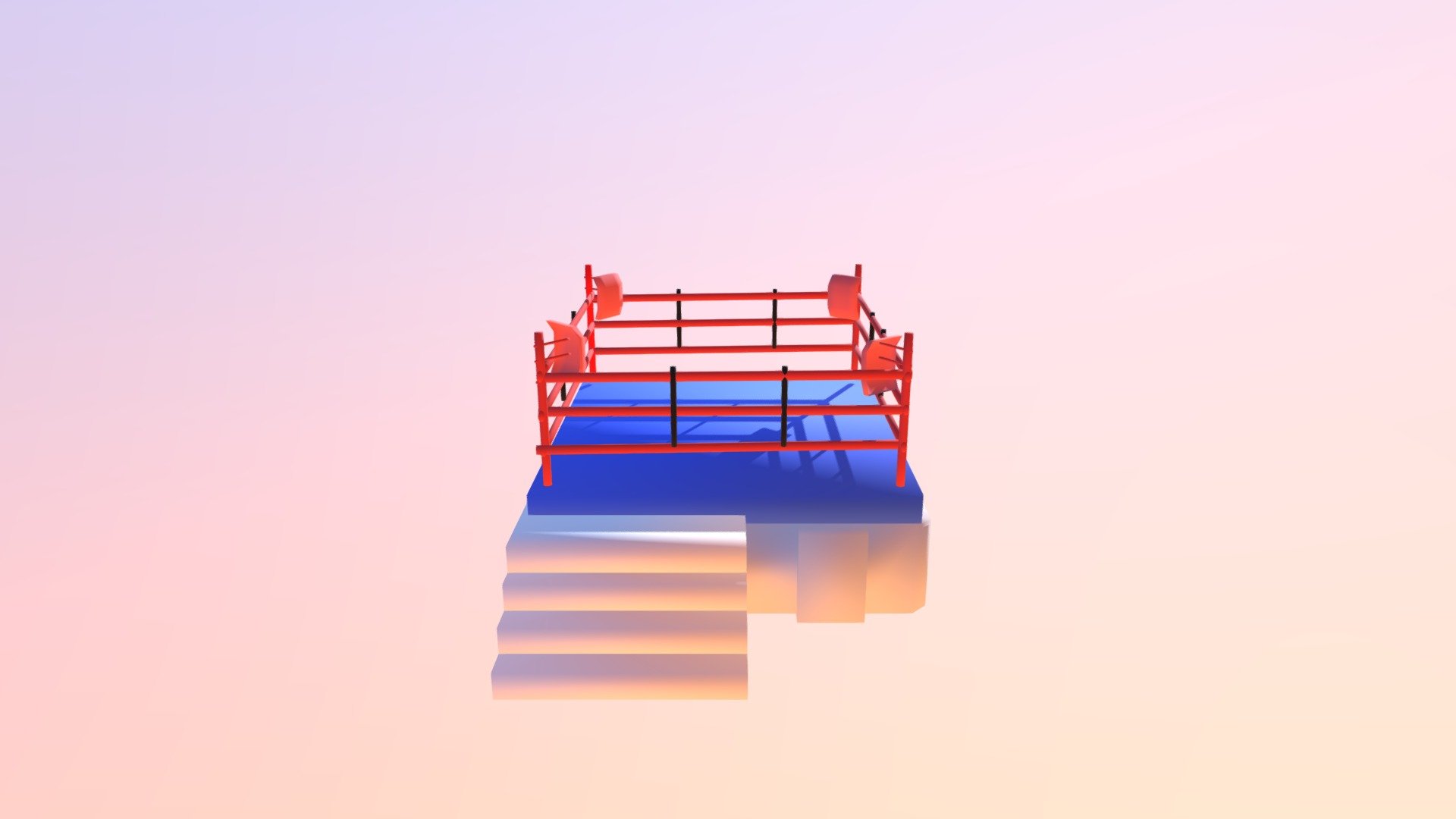 Boxing Ring - 3D model by karankun [2eb60b2] - Sketchfab