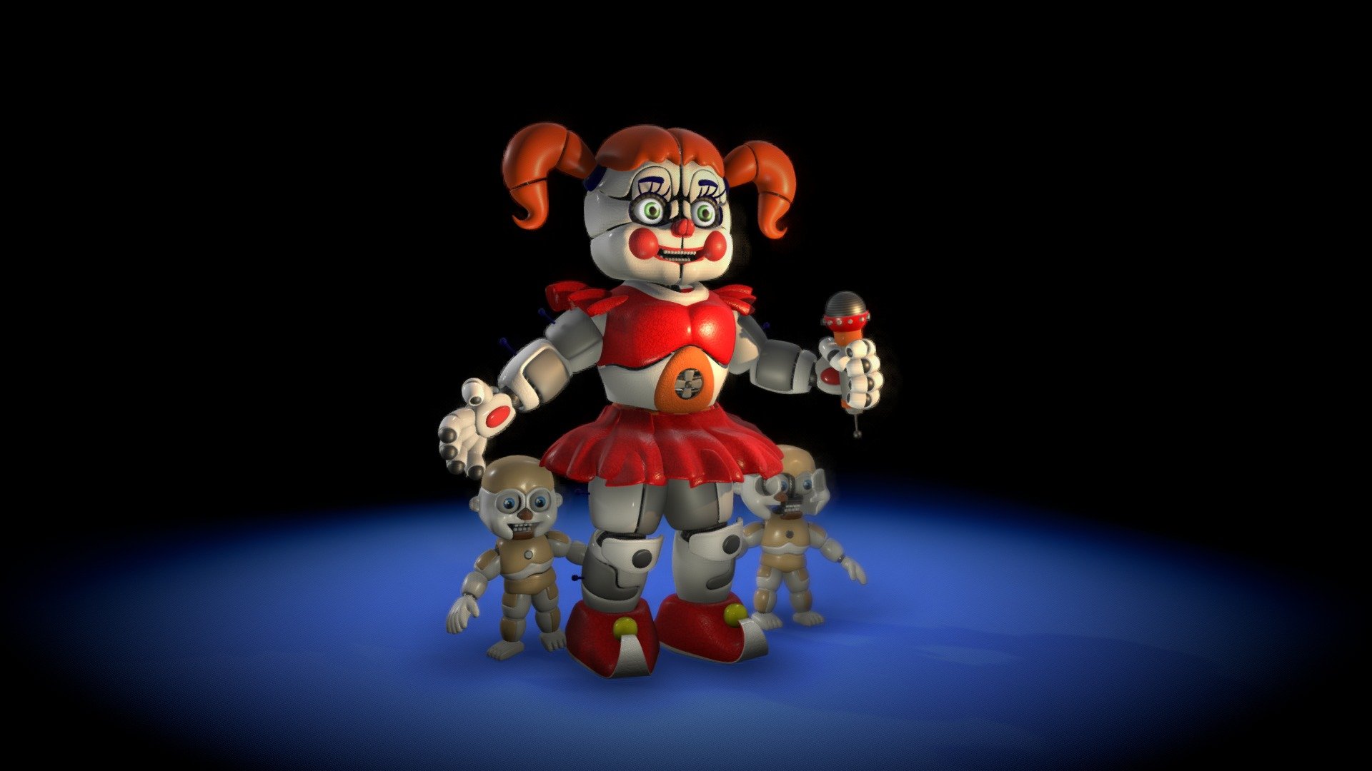 Circus Baby - 3D model by Faertoon [2eba825] - Sketchfab