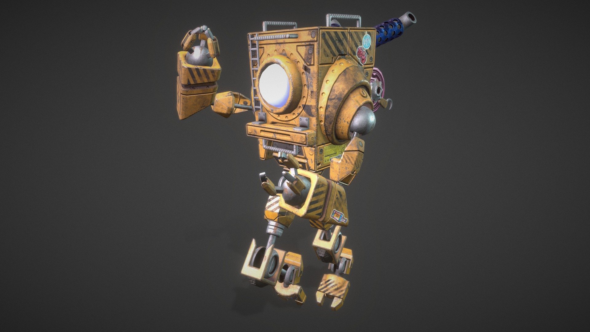 Construction Mech Cyberpunk - Buy Royalty Free 3D model by Tlencito ...