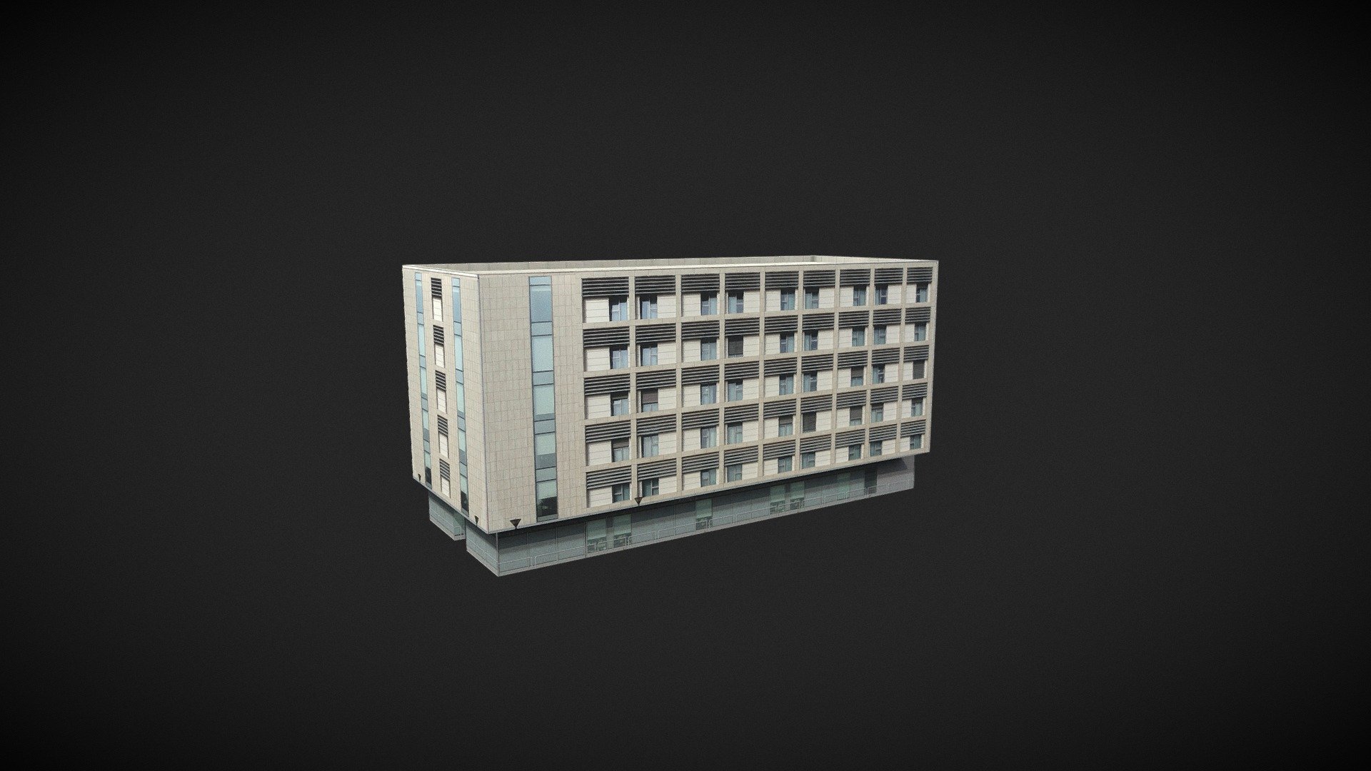Residential building - Download Free 3D model by AMINE (@amineloop ...