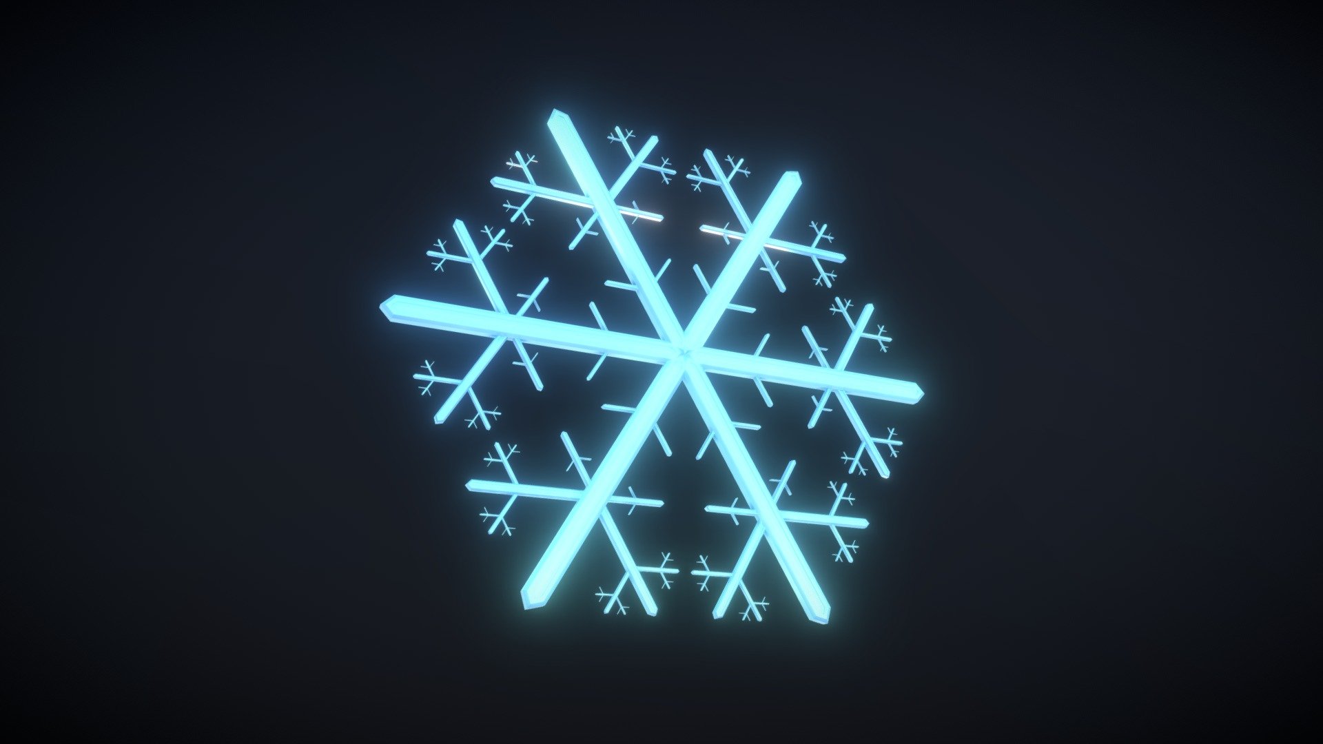 Snowflake - 3D model by Mr.SeZam [2ebe4cd] - Sketchfab