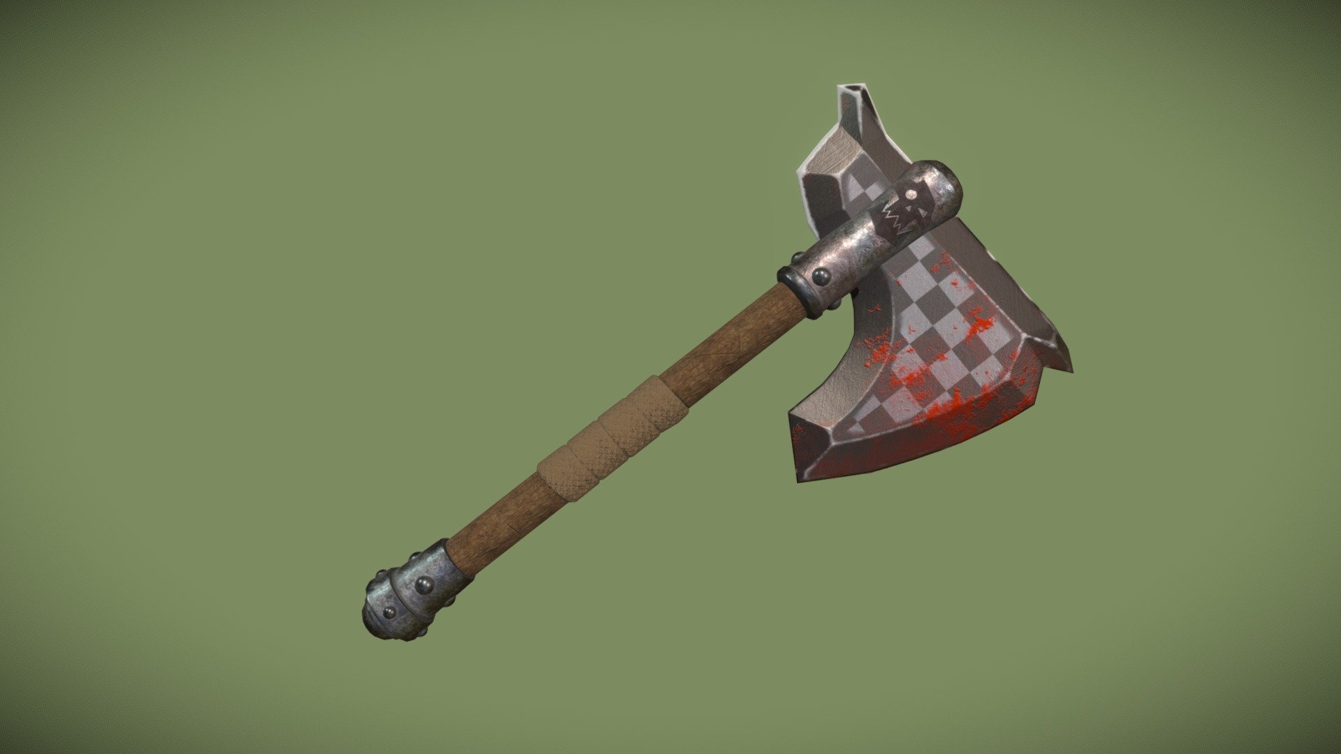 Ork Axe - 3D model by FranciscoFullSail (@FranciscoMateo) [2ec0cf4 ...