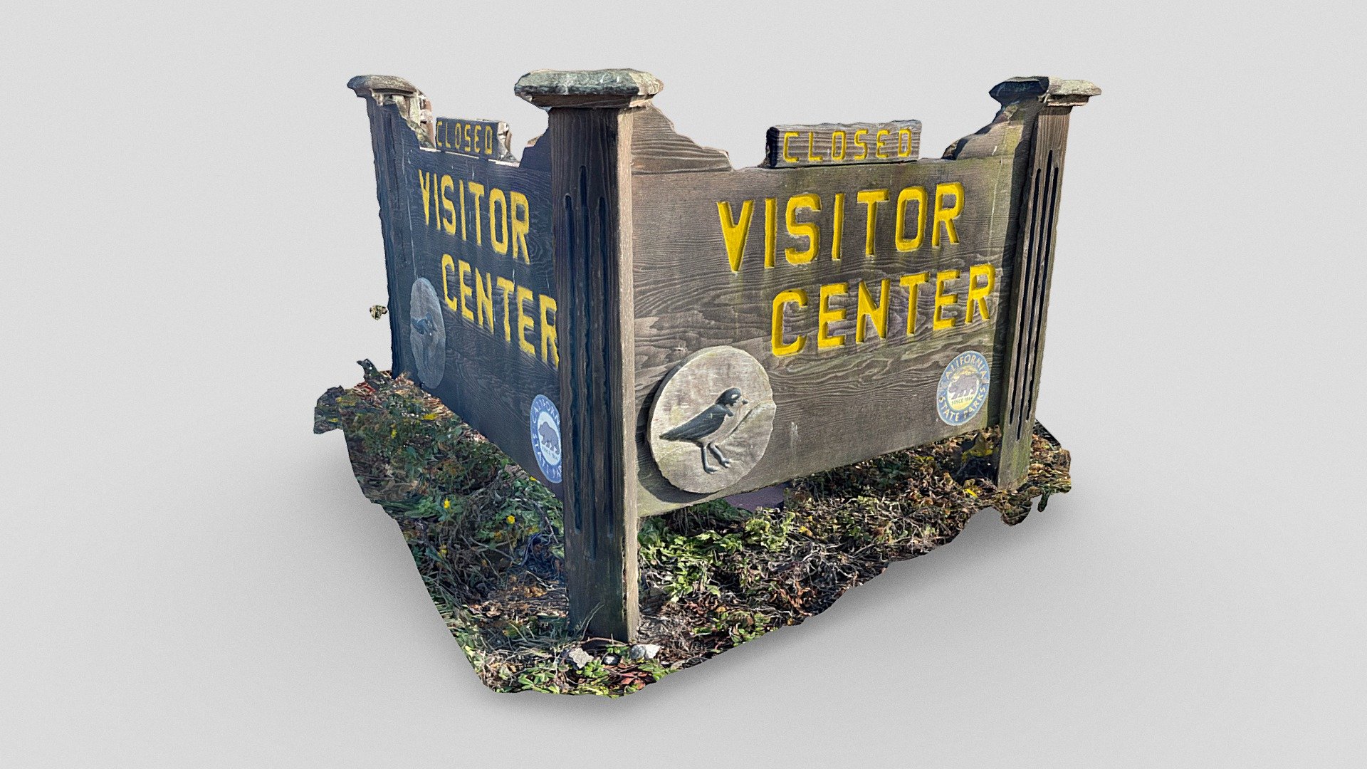 Day 251: Visitor center sign @Martins Beach - Download Free 3D model by ...
