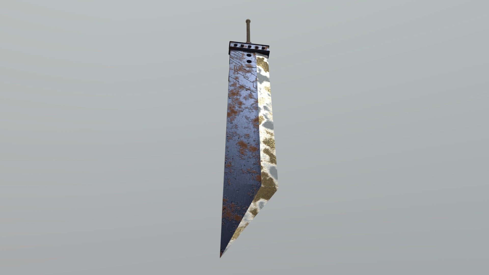 Final Fantasy 7 Advent children Buster Sword - Buy Royalty Free 3D ...
