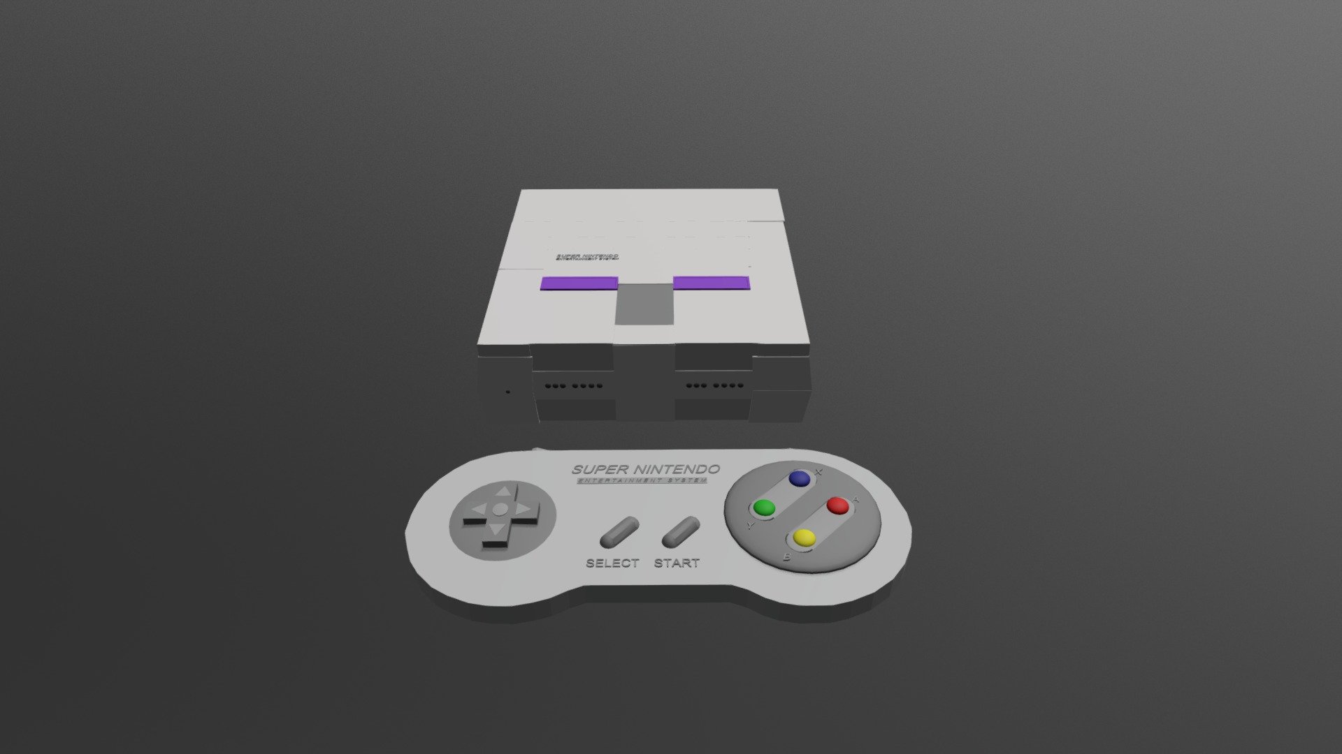 Super Nintendo Entertainment System - 3D model by Matthew Adcock ...