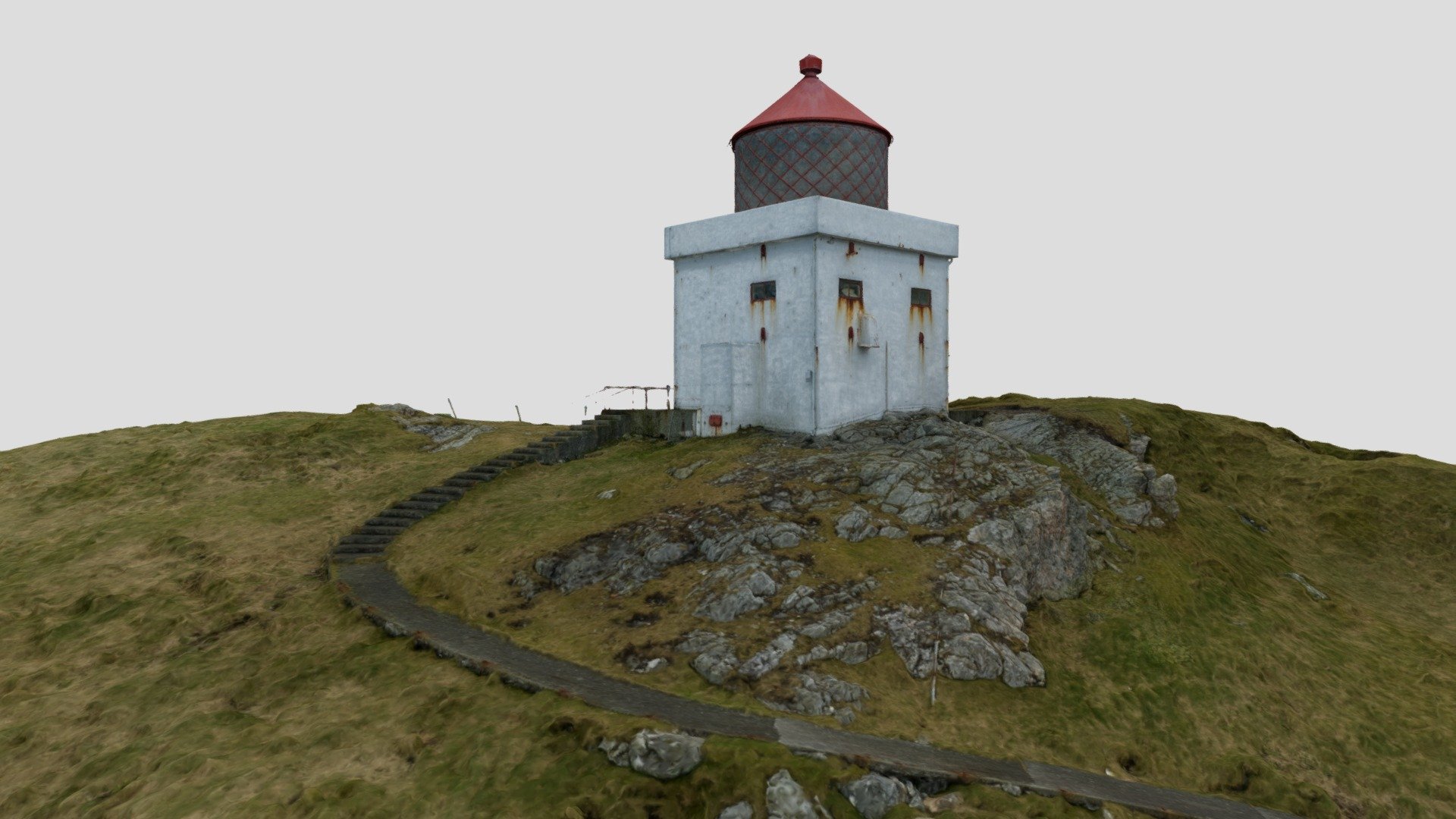 Runde fyr - 3D model by Kystverkmusea [2ec42ba] - Sketchfab