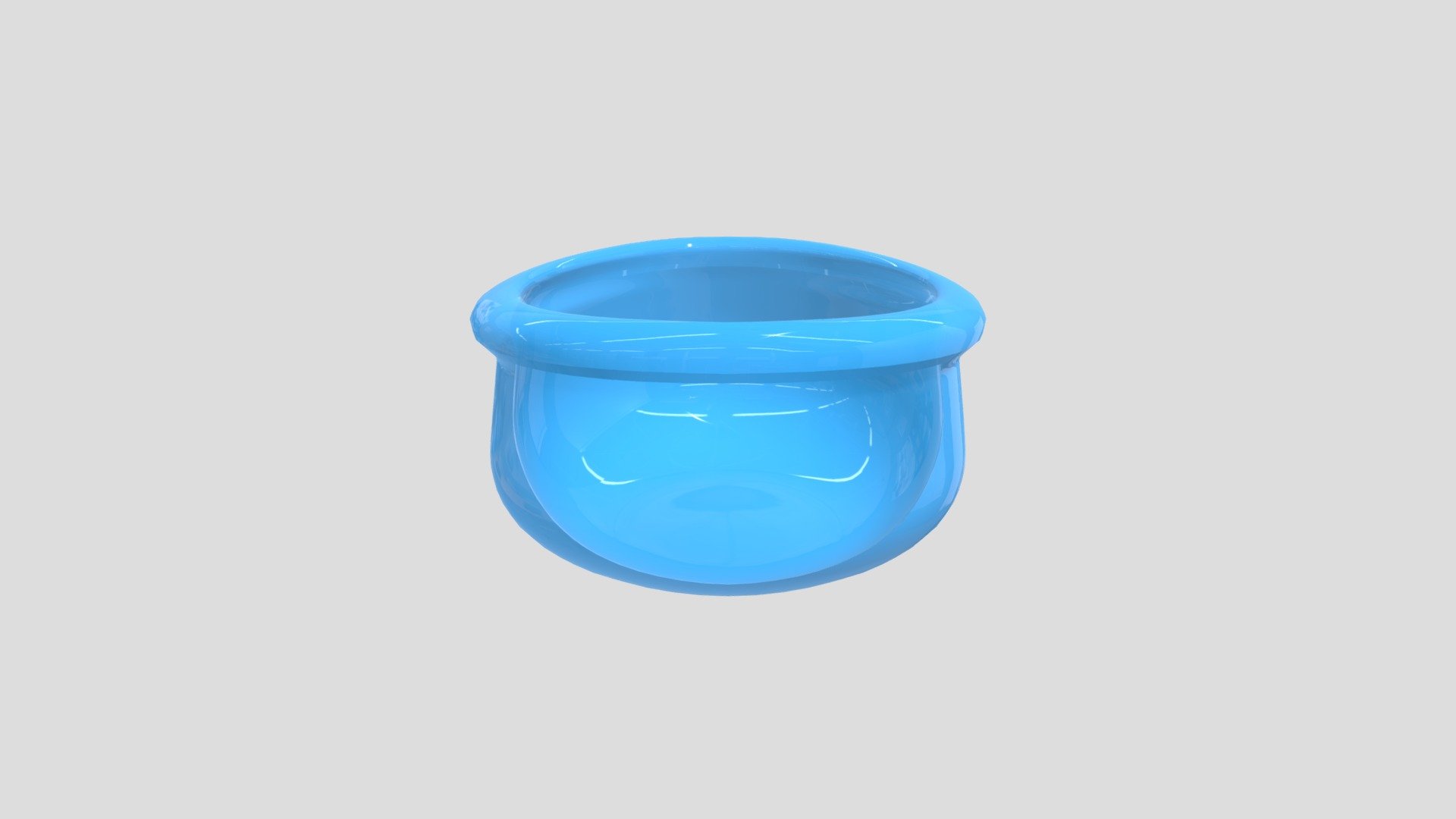 Blue Glass Fish Bowl - 3D model by Celeiritas [2ec5249] - Sketchfab