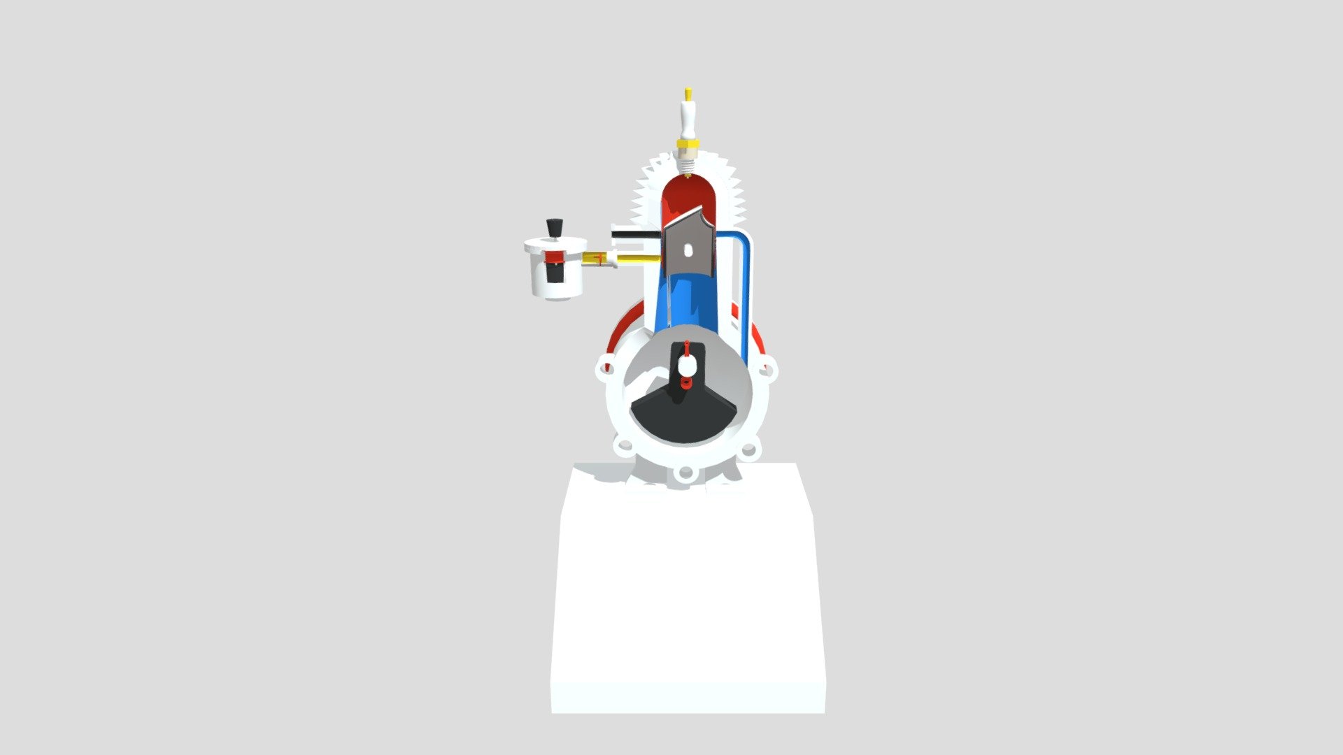 2 STROKE Petrol Working Model - 3D model by fickyfebrian [2ec7e0f ...