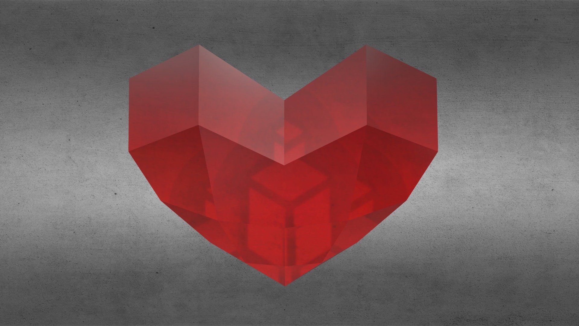 Crystal Heart (Cubic) - 3D model by NinJOke [2ecf75c] - Sketchfab