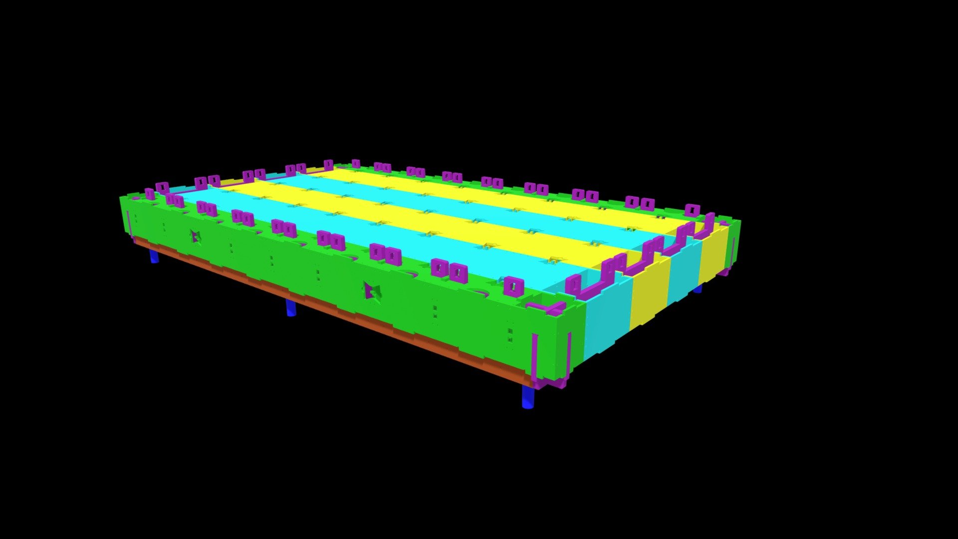 Blocks - Floor M (approx 3x5.4m) - Floor OnlyV3 - 3D model by zewaho ...