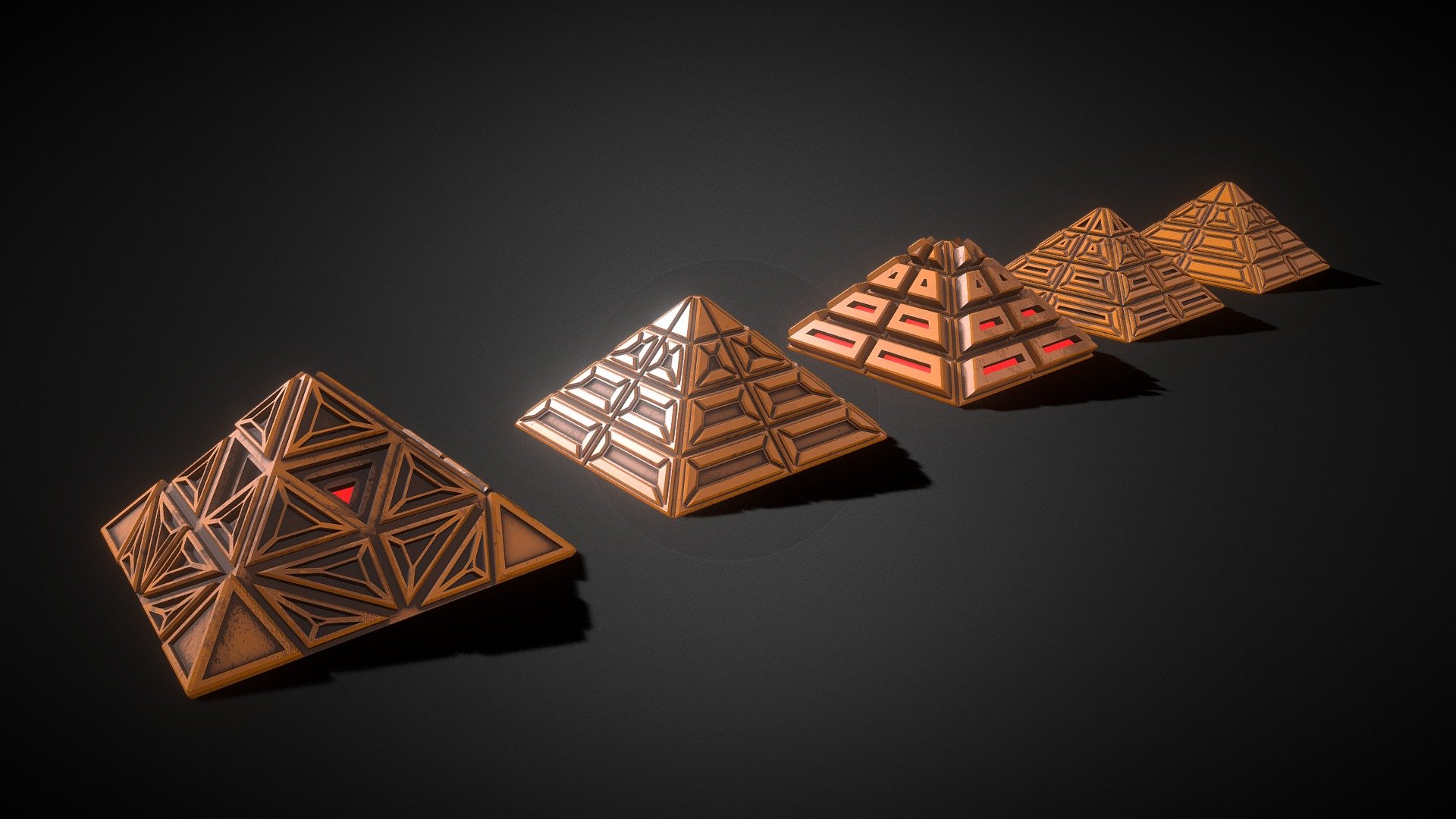 Sci- Fi Pyramid Plastic (Part Four) - Buy Royalty Free 3D model by Md ...