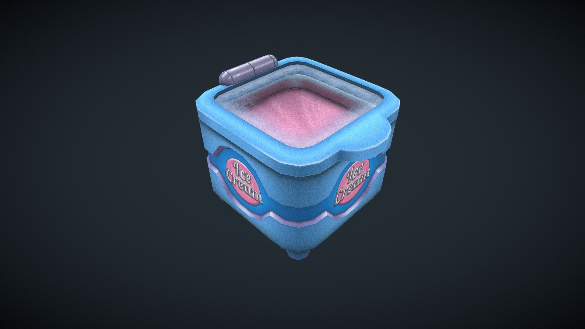 Ice cream box - 3D model by Nikcolt [2ed0b26] - Sketchfab