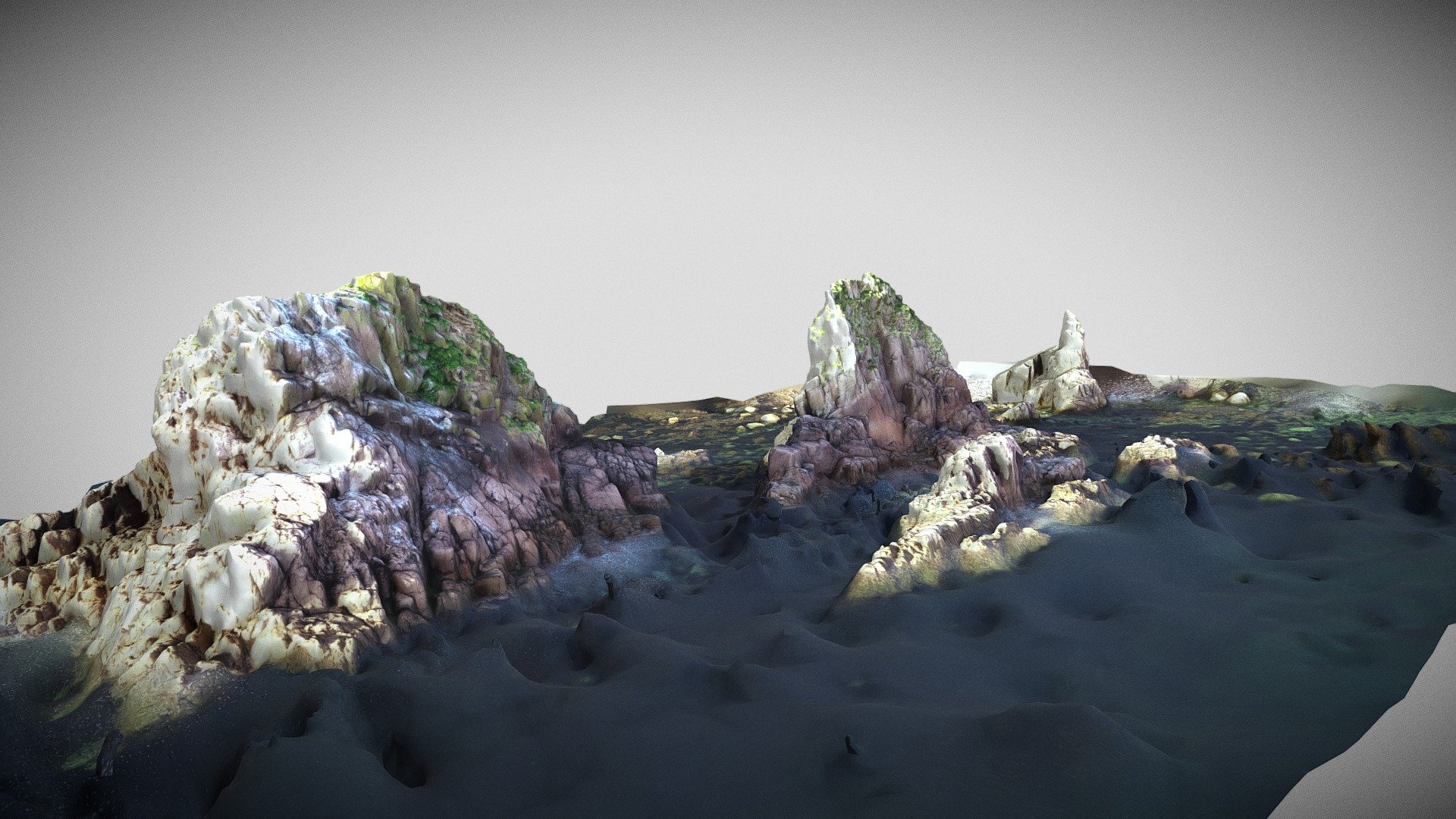Sea stacks in Altanwinny Bay - Download Free 3D model by Carraig Nua ...
