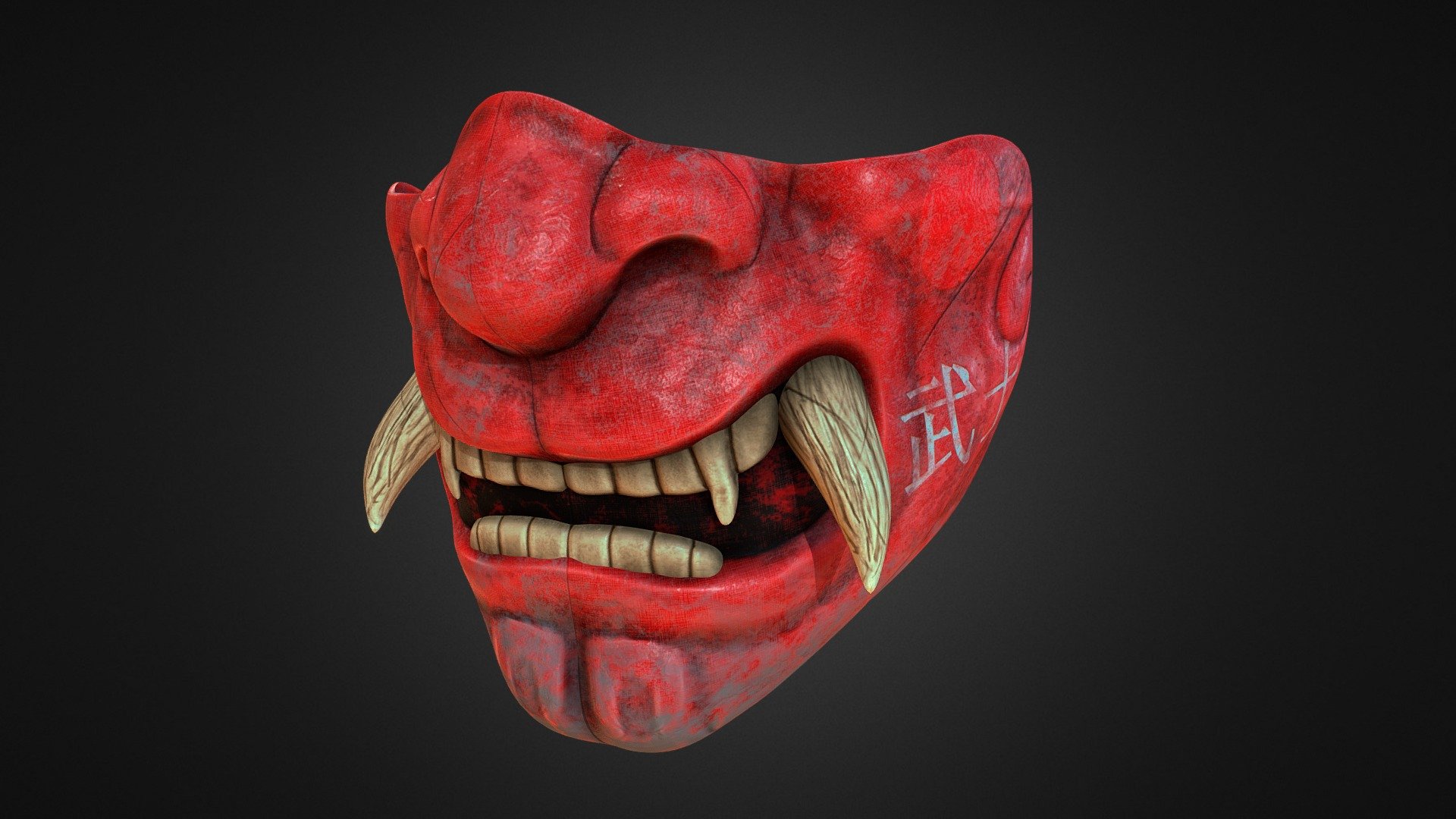 Samurai Mask - 3D model by Burak_Yumak [2ed3103] - Sketchfab