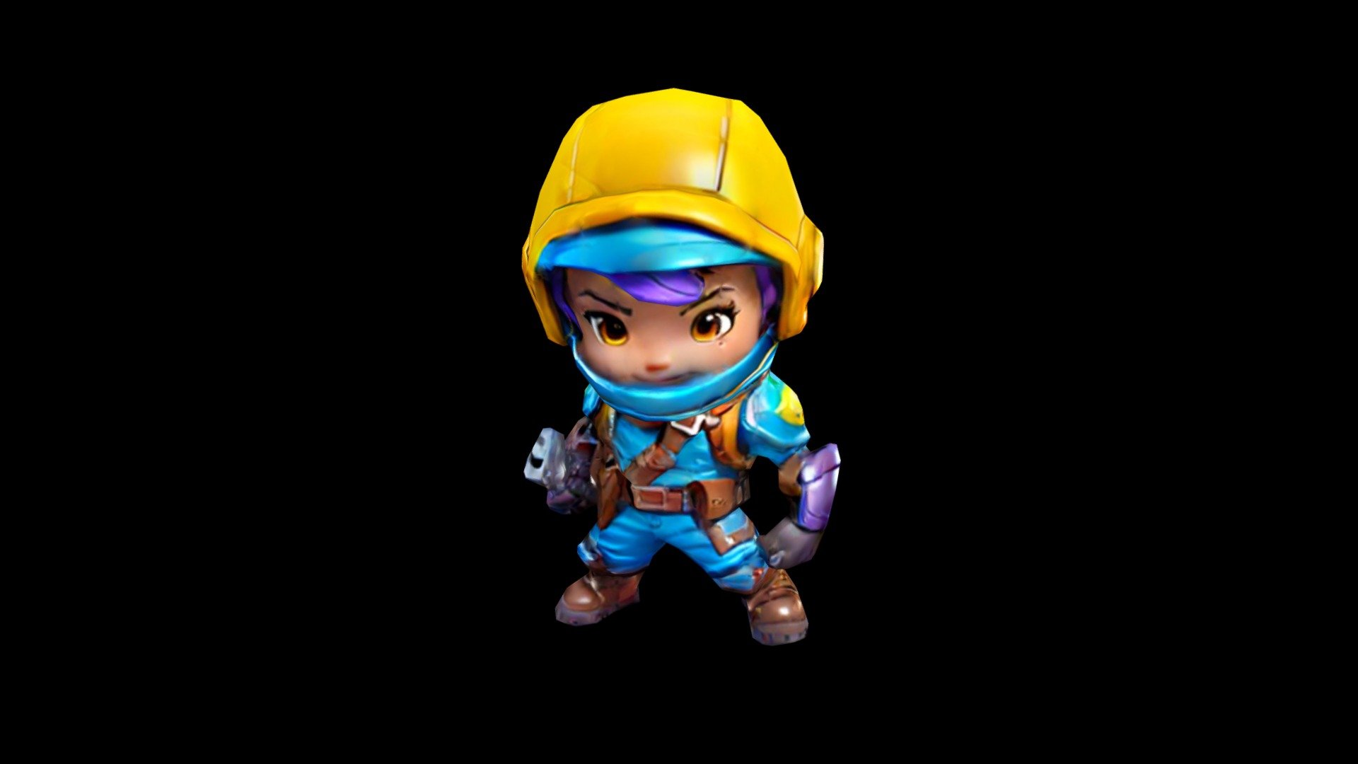 Electric Blue Defender The Animated Action Figur - Download Free 3D ...