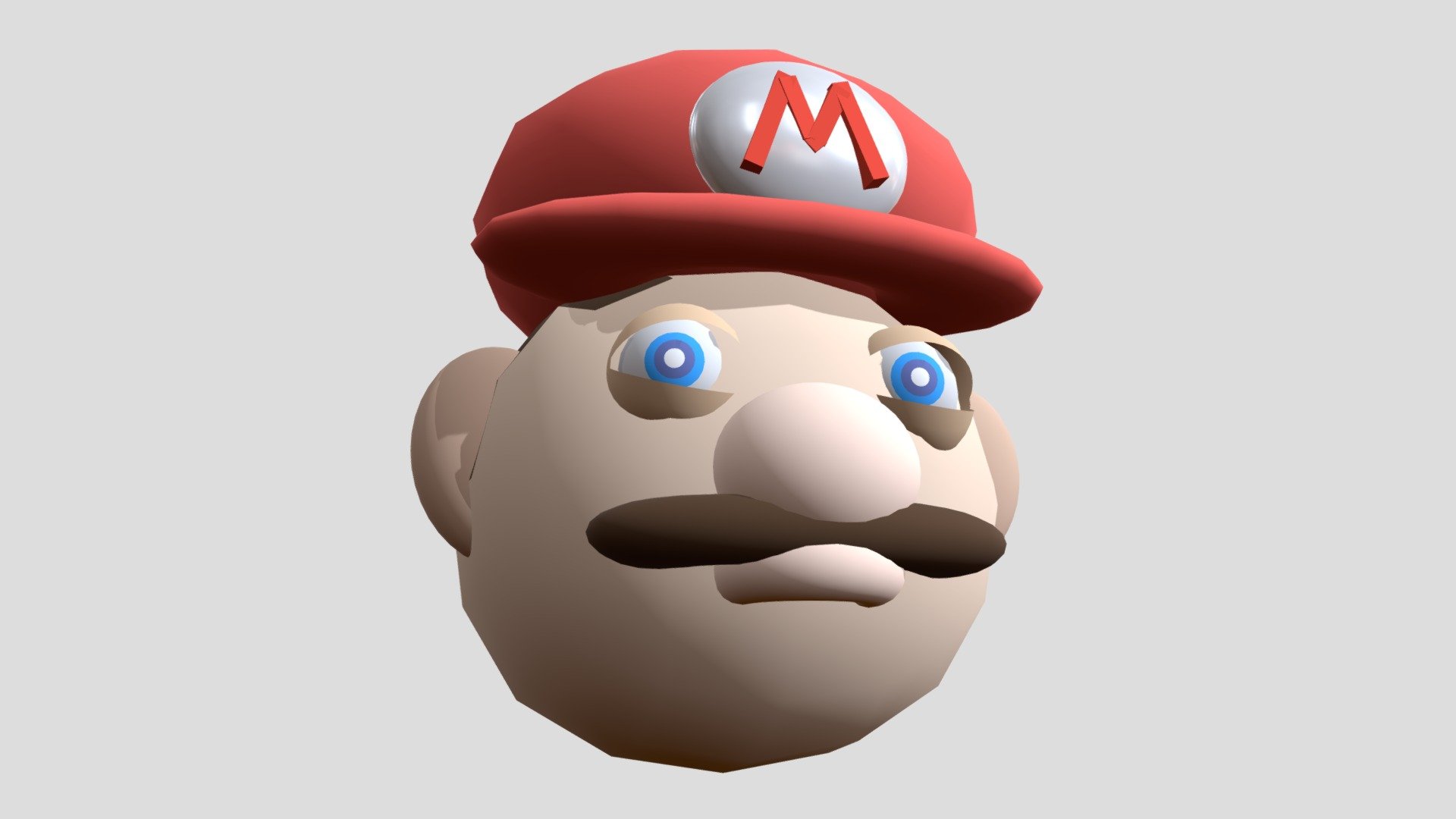 Mario head - Download Free 3D model by Tony Wang (@Wangsha22) [2ed45d3 ...