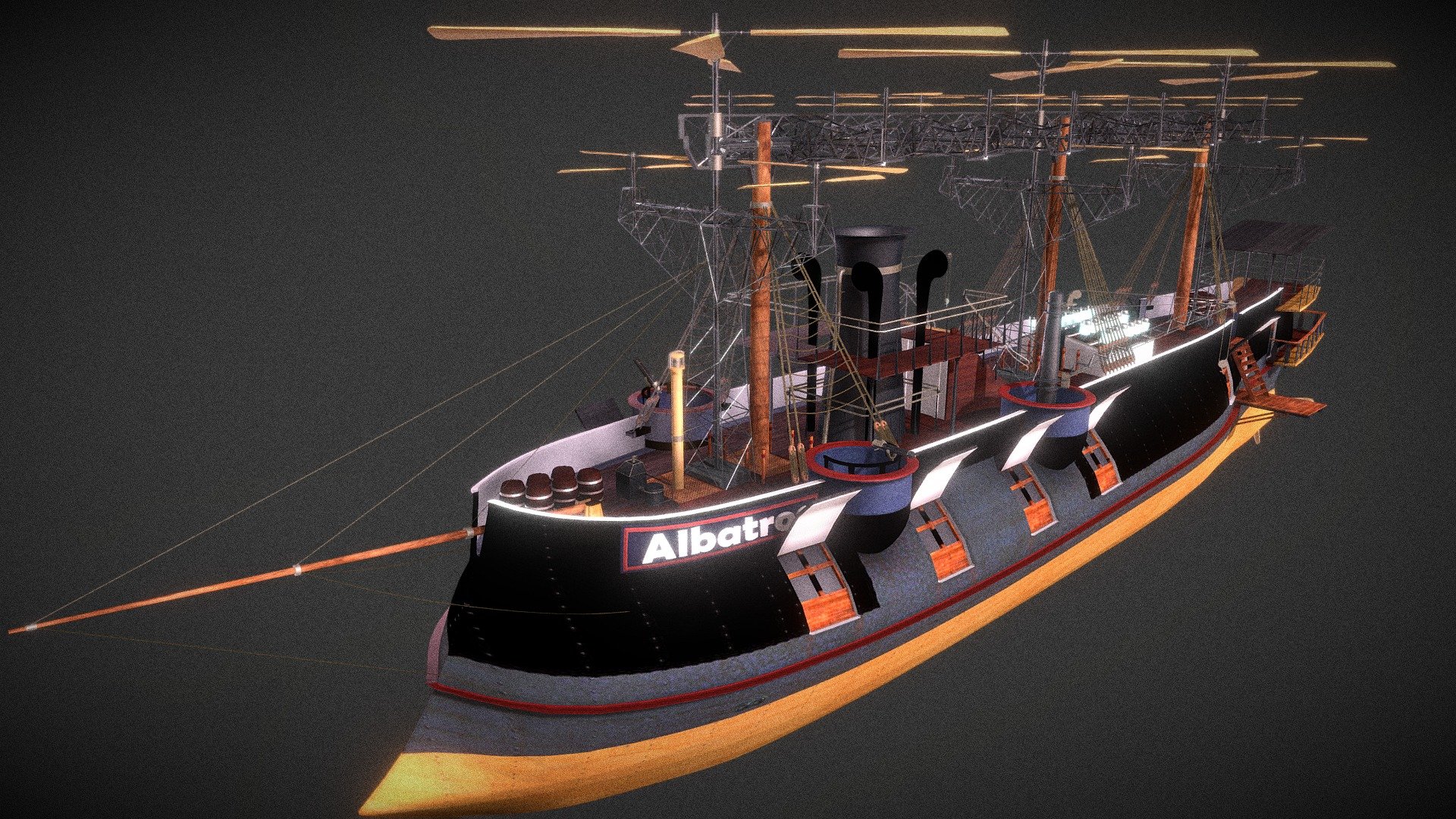 L'Albatros de Robur le conquérant - 3D model by Semios [2ed46bf ...