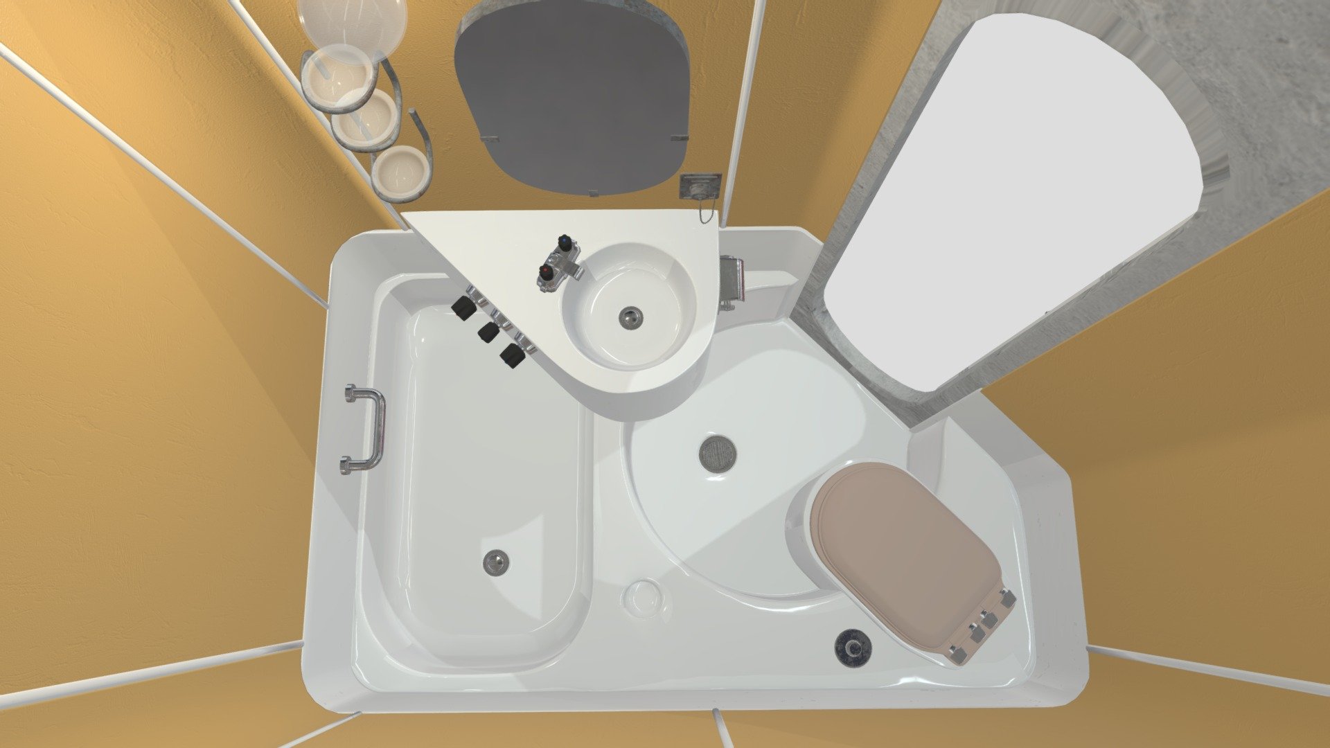 nakagin capsule tower bathroom - Download Free 3D model by studioasc ...
