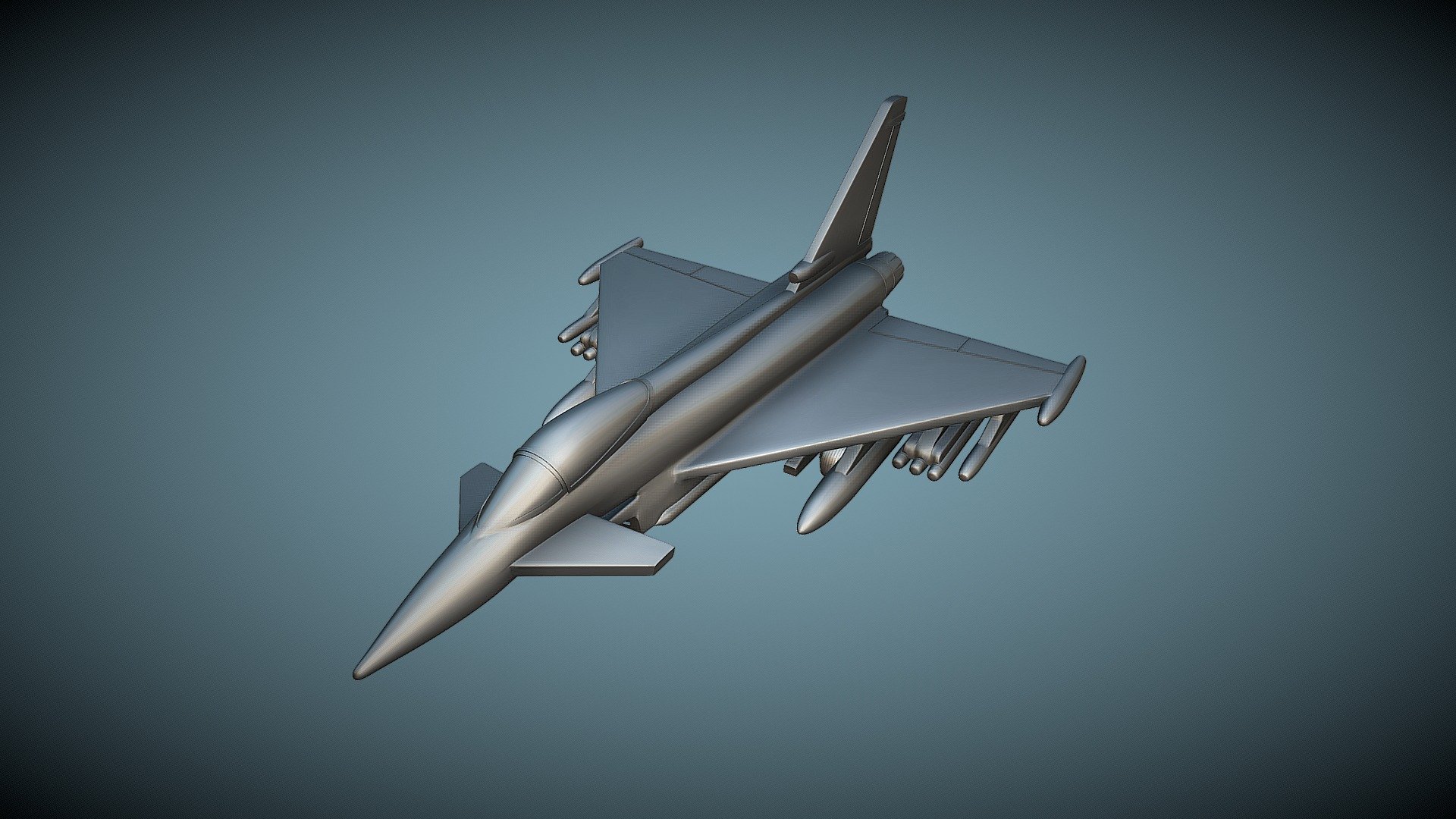 Eurofighter EF-2000 Typhoon 1/400 scale - Buy Royalty Free 3D model by ...