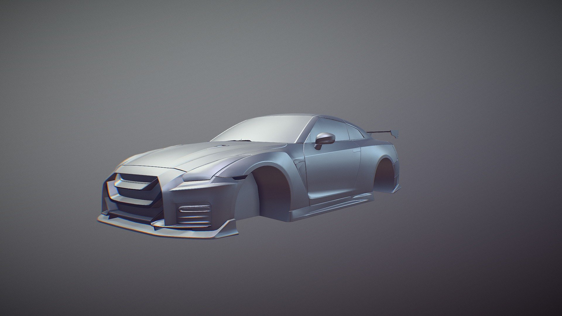 GTR R35 Modified - 3D model by sk0441 [2eda886] - Sketchfab