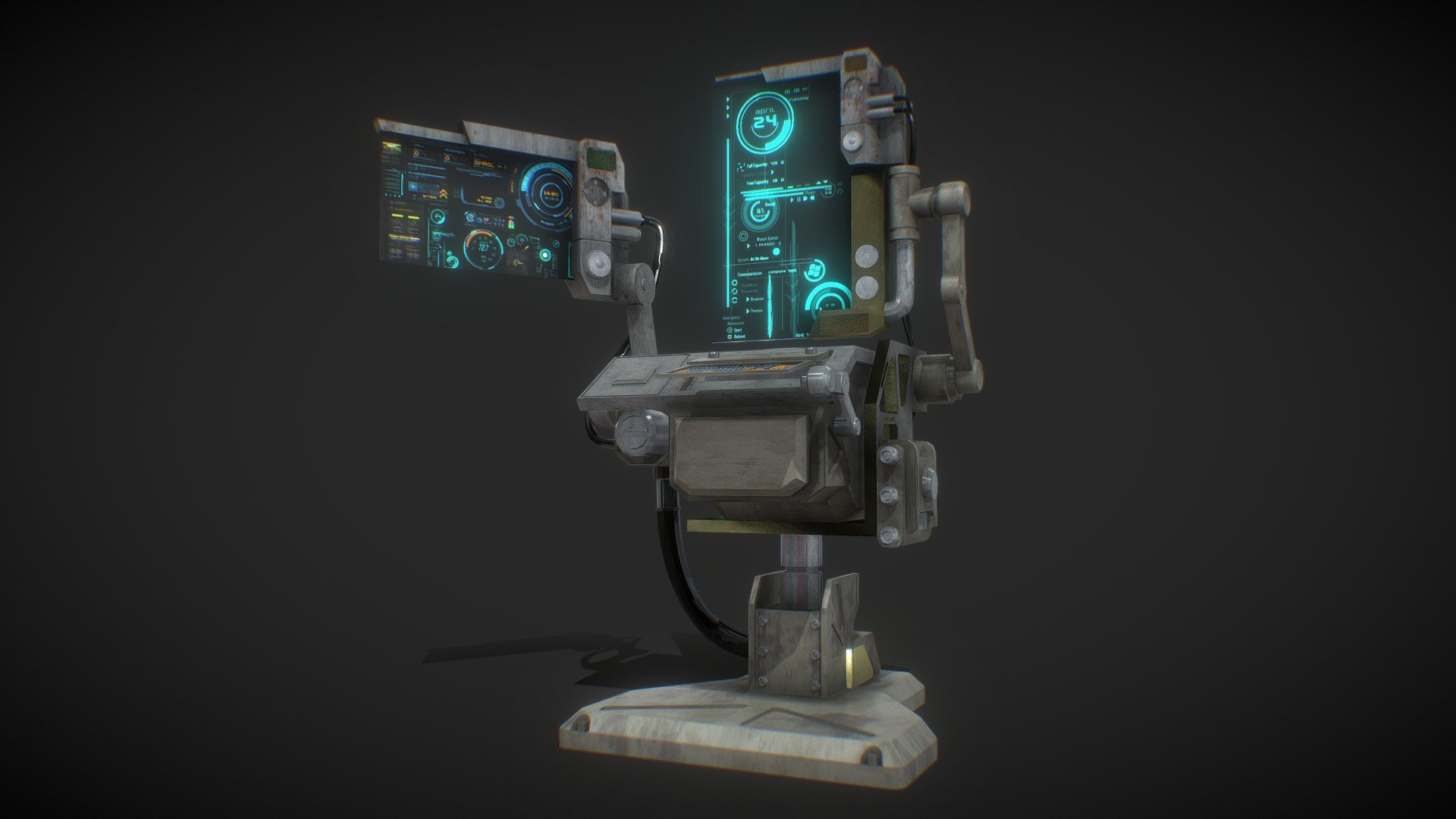 Sci-Fi PC - Download Free 3D model by 4nnxra [2edace2] - Sketchfab