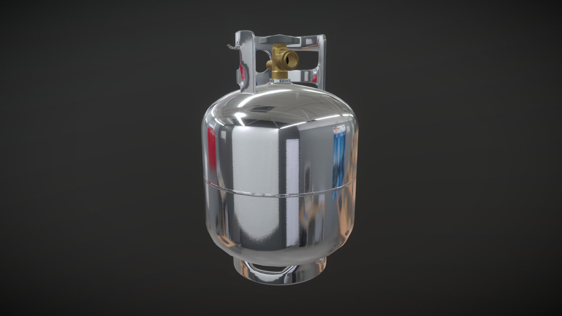 Chromed Propane Tank - 3D model by powers28 [2edc0d6] - Sketchfab