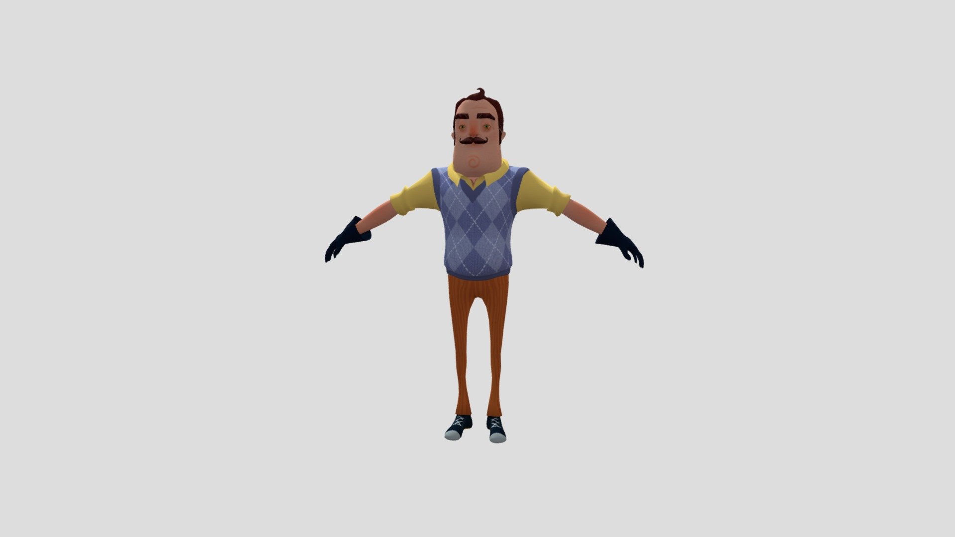 Hello Neighbor The Neighbor Download Free 3D Model By Matt2