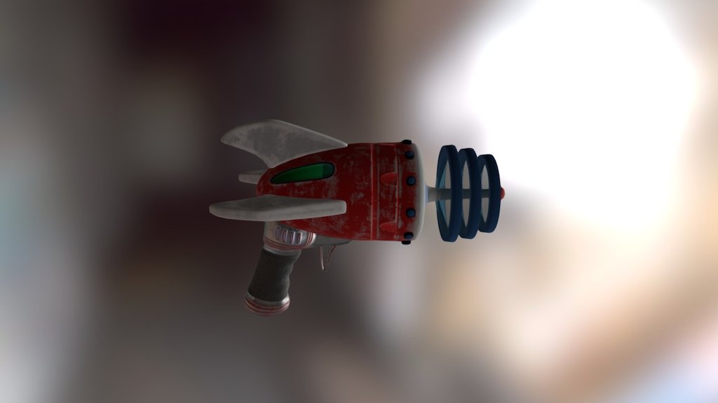 Raygun - 3D model by Krissy Harling (@kharling) [2ee0d57] - Sketchfab