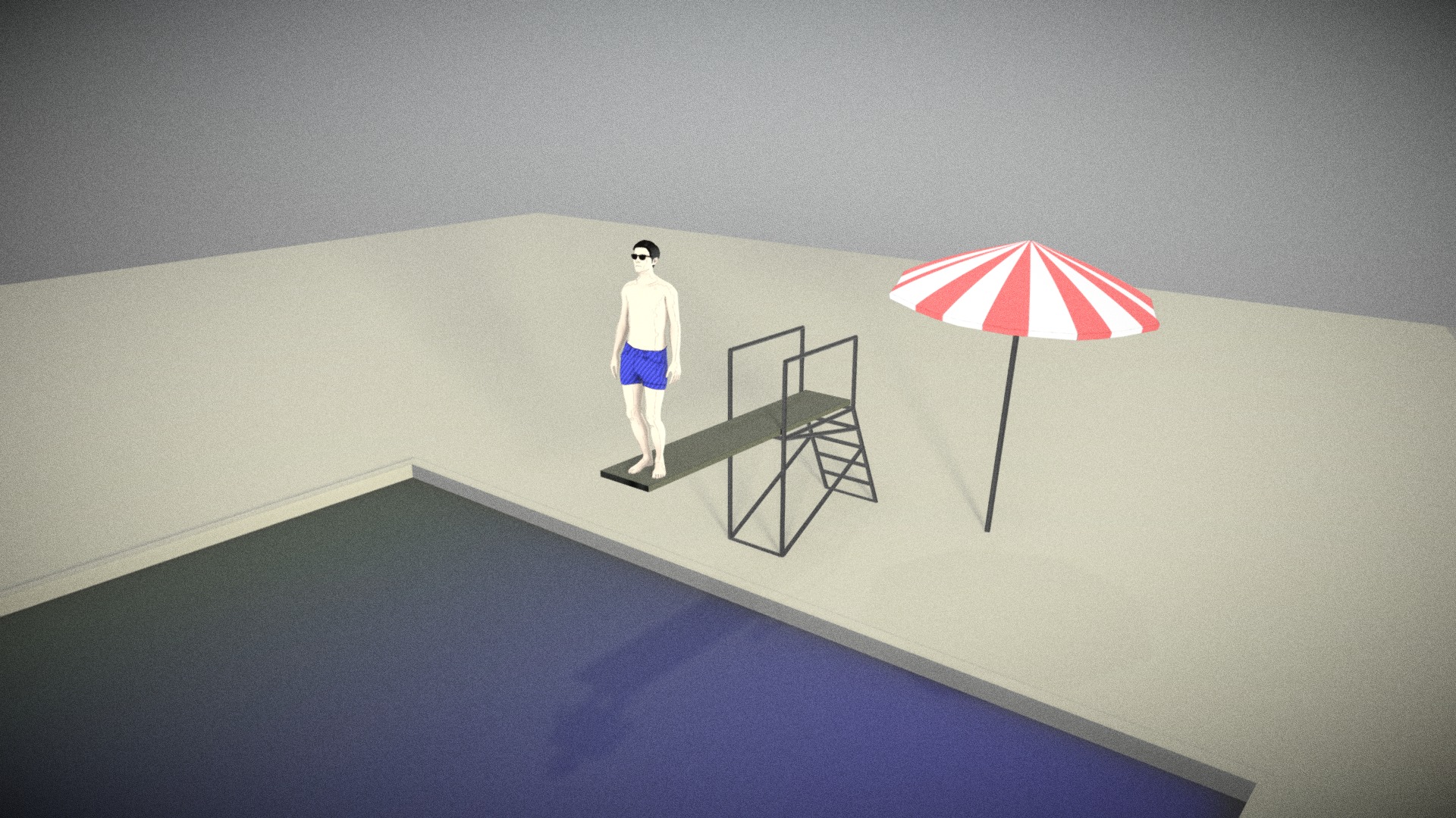 pool scene - 3D model by ringojarke [2ee1445] - Sketchfab