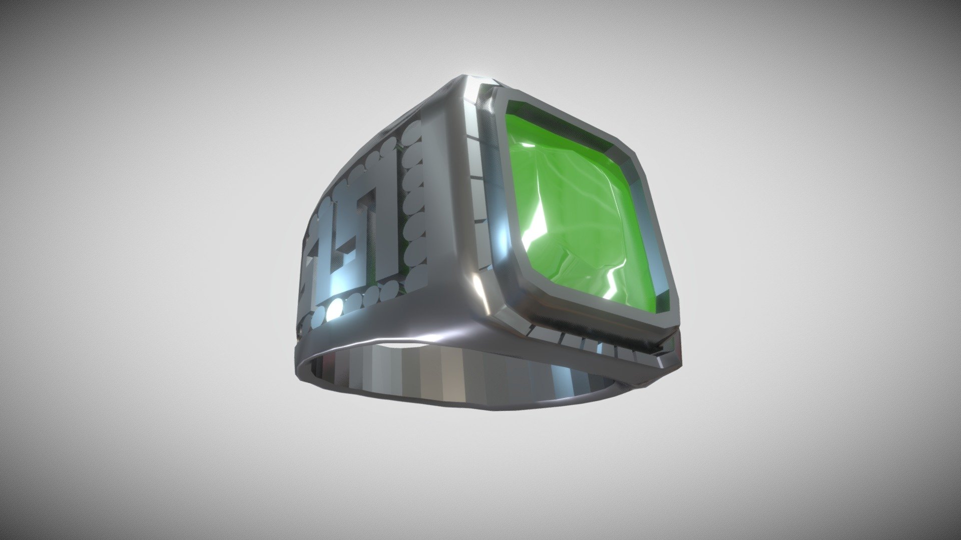 GreenStone | Modelado 3D De Anillo - 3D model by Felipe Garcia ...