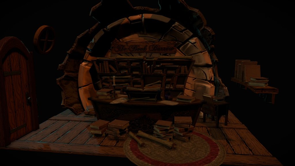 The Book Burrow - 3D model by atro [2ee31d5] - Sketchfab