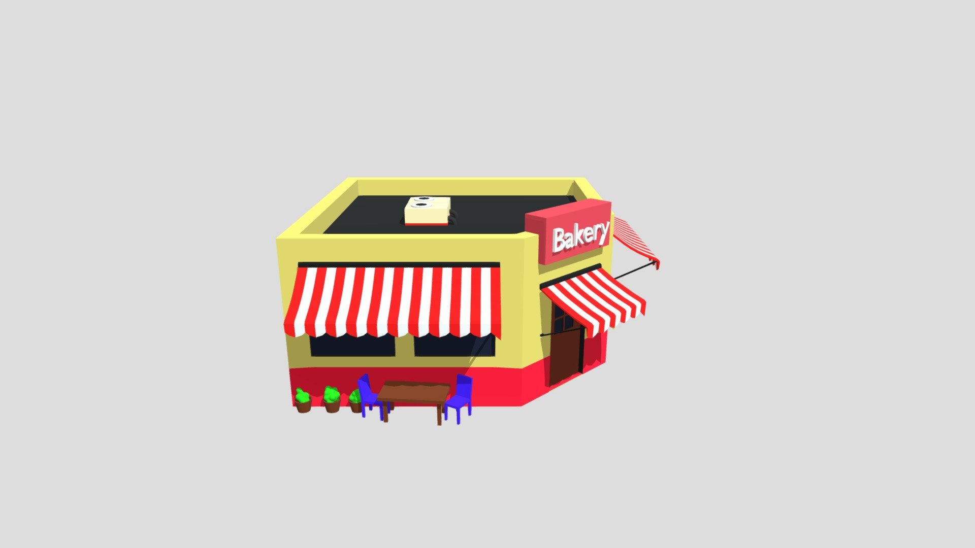 bakery - Download Free 3D model by arshadahamed160 [2ee34fd] - Sketchfab