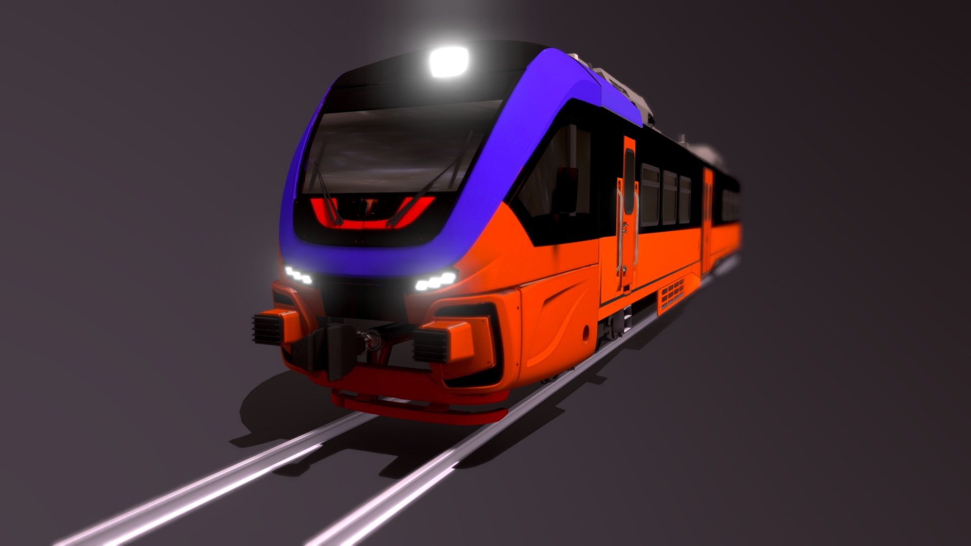 Newest diesel train RA-3 "Orlan" - 3D model by CEPI7 [2ee41ce] - Sketchfab