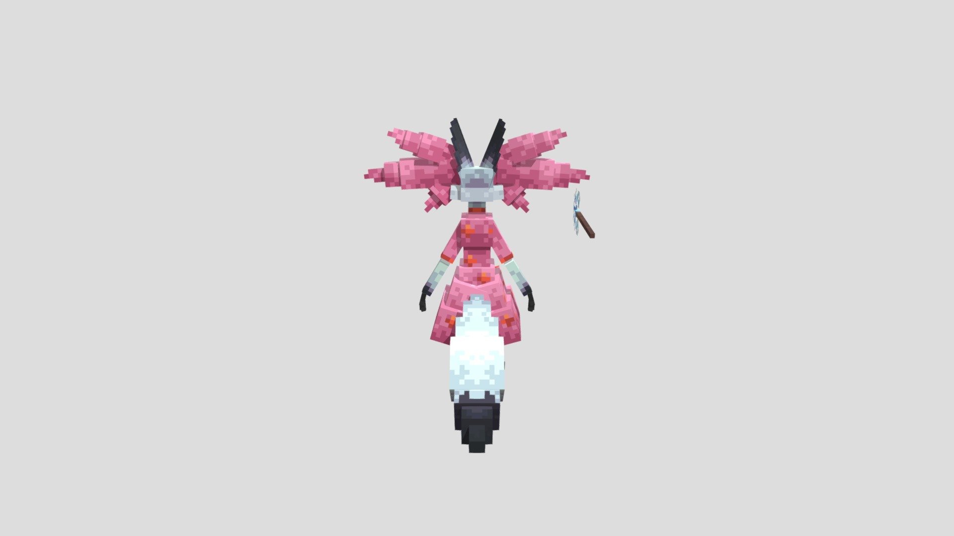 New Year Delphox (Shiny) - 3D model by PokeResort [2ee8103] - Sketchfab