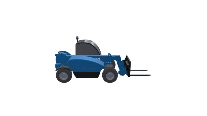Telehandler 3D models - Sketchfab
