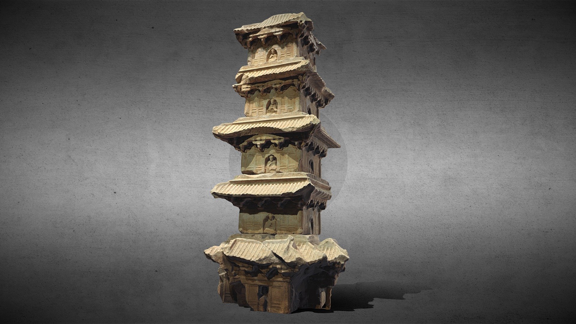 Lingfeng Temple Stone Pagoda - 3D model by Tigershill (@tigerofchen ...