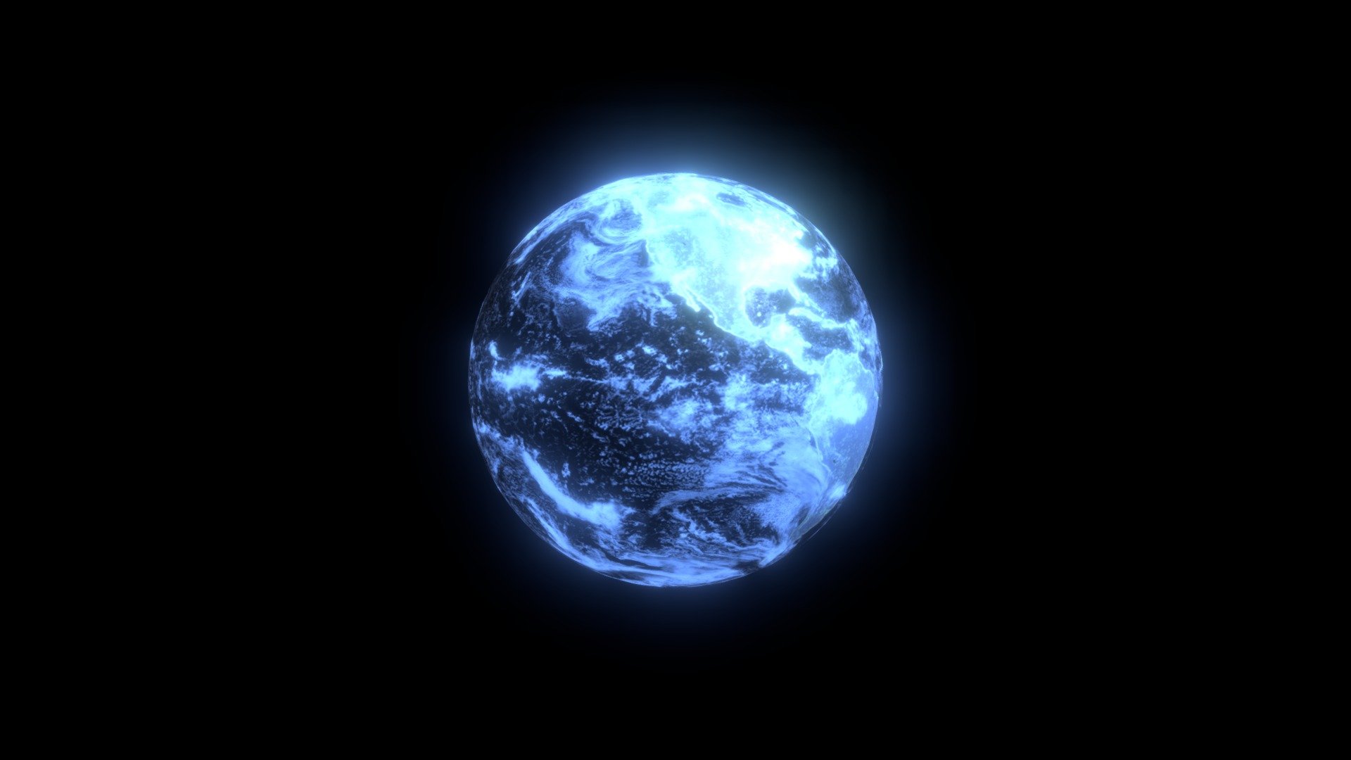 Hologram Earth Sci-Fi 3D Model 4k Textures - Buy Royalty Free 3D model ...