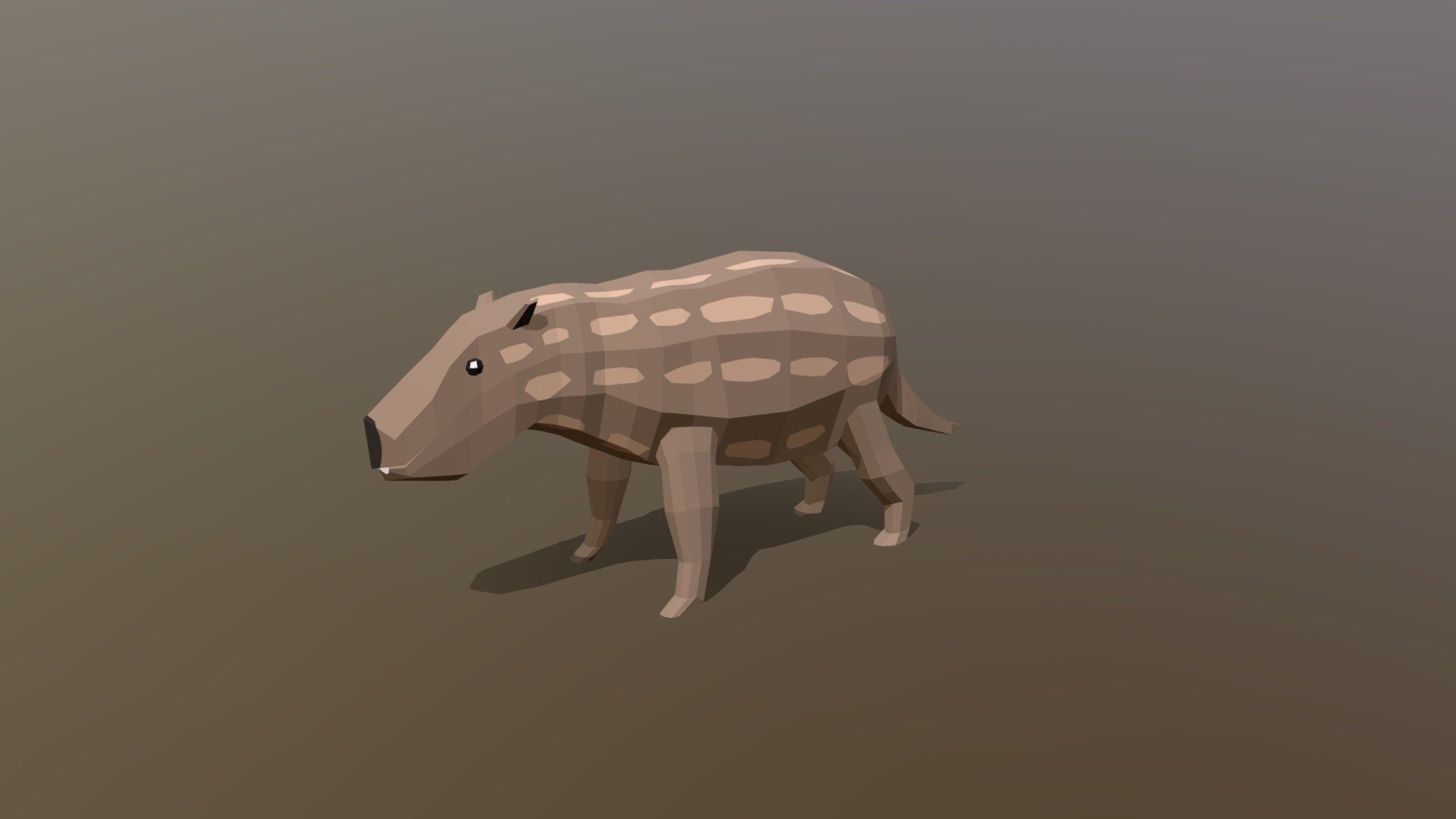 Low Poly Phoberomys - 3D model by SubSpooky [2eefd11] - Sketchfab