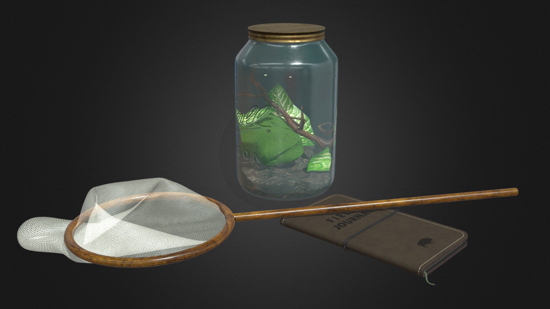 Bug Jar Terrarium set - 3D model by Alec Huxley (@alechuxley) [2ef039e ...