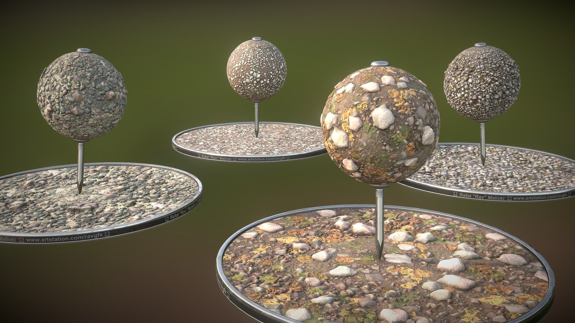 Stone Ground Materials Environment Pack - 3D model by RavGFX [2ef03a9 ...