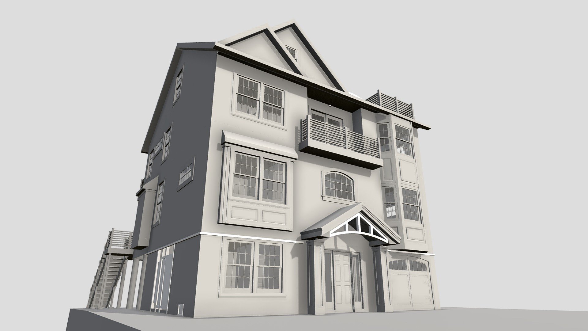 Larkin House - Download Free 3D model by visbee [2ef1185] - Sketchfab