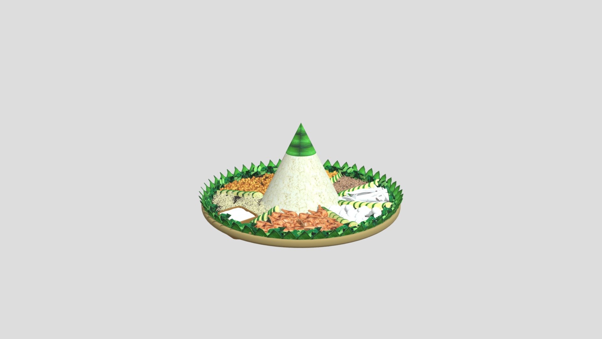 TUMPENG - 3D model by museumgastronomi [2ef5120] - Sketchfab