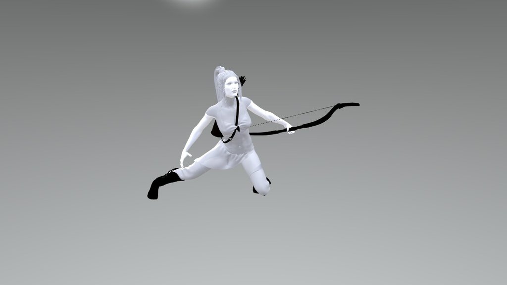 Girl With Bow - 3D model by mshdesign [2ef5ae6] - Sketchfab