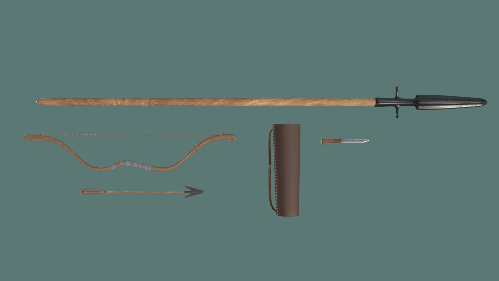 Medieval Weapons Hunting Pack - Download Free 3D model by SkiLLsZ ...