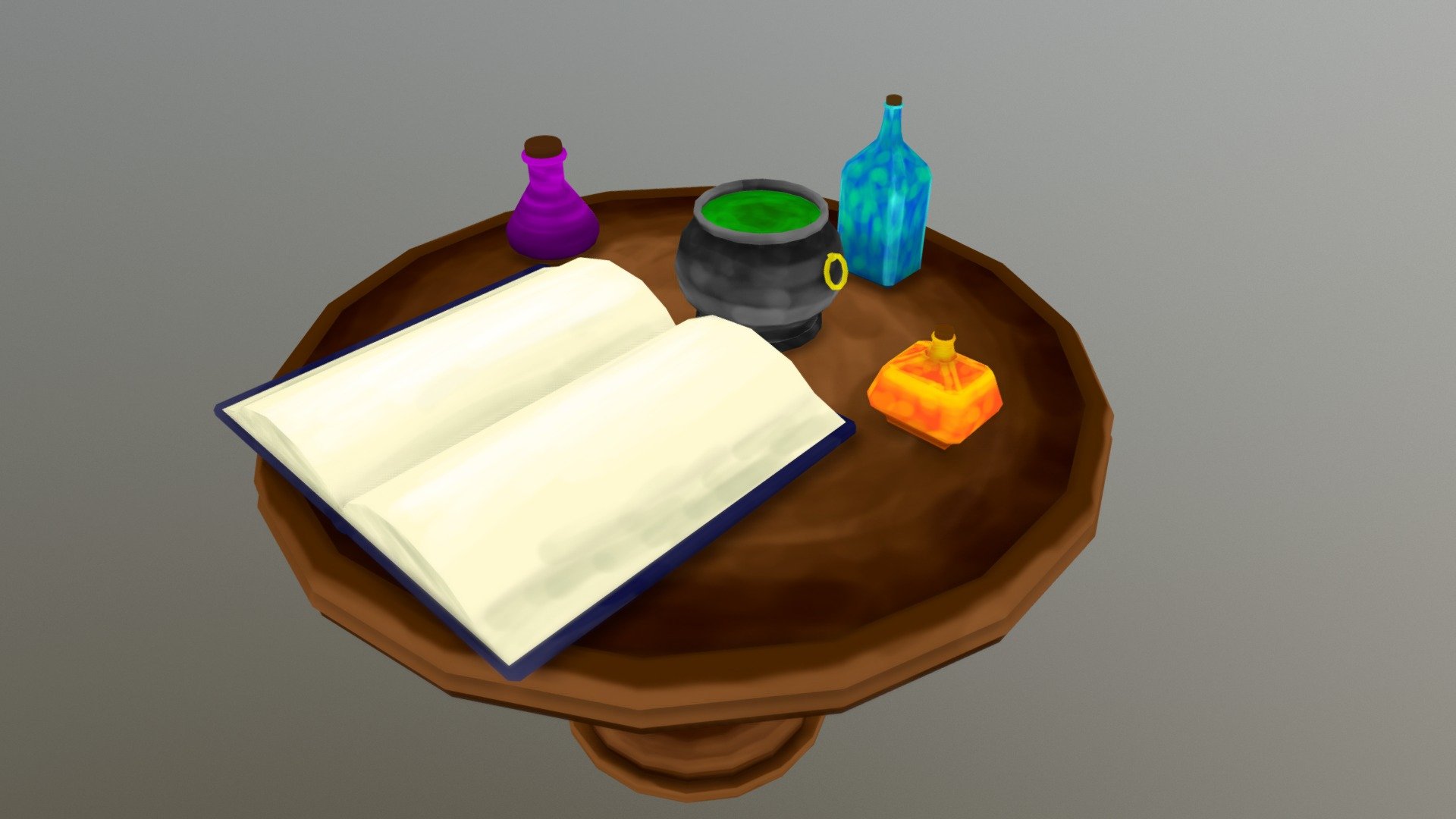 Alchemy Table - 3D model by Reiyume_Yukiko [2ef8e25] - Sketchfab