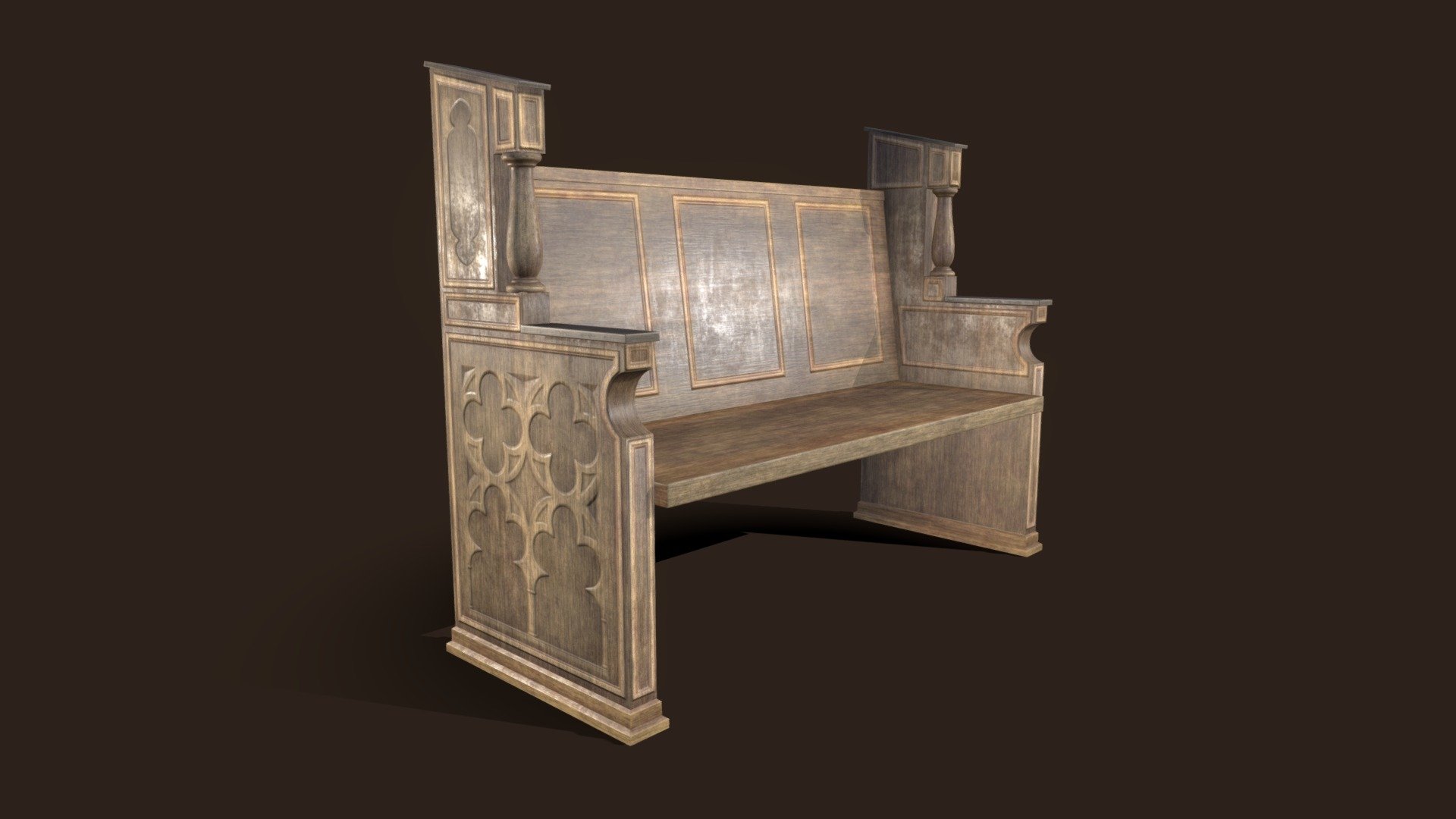Bench - 3D model by Pavlo Dumych (@doomych) [2ef8e40] - Sketchfab