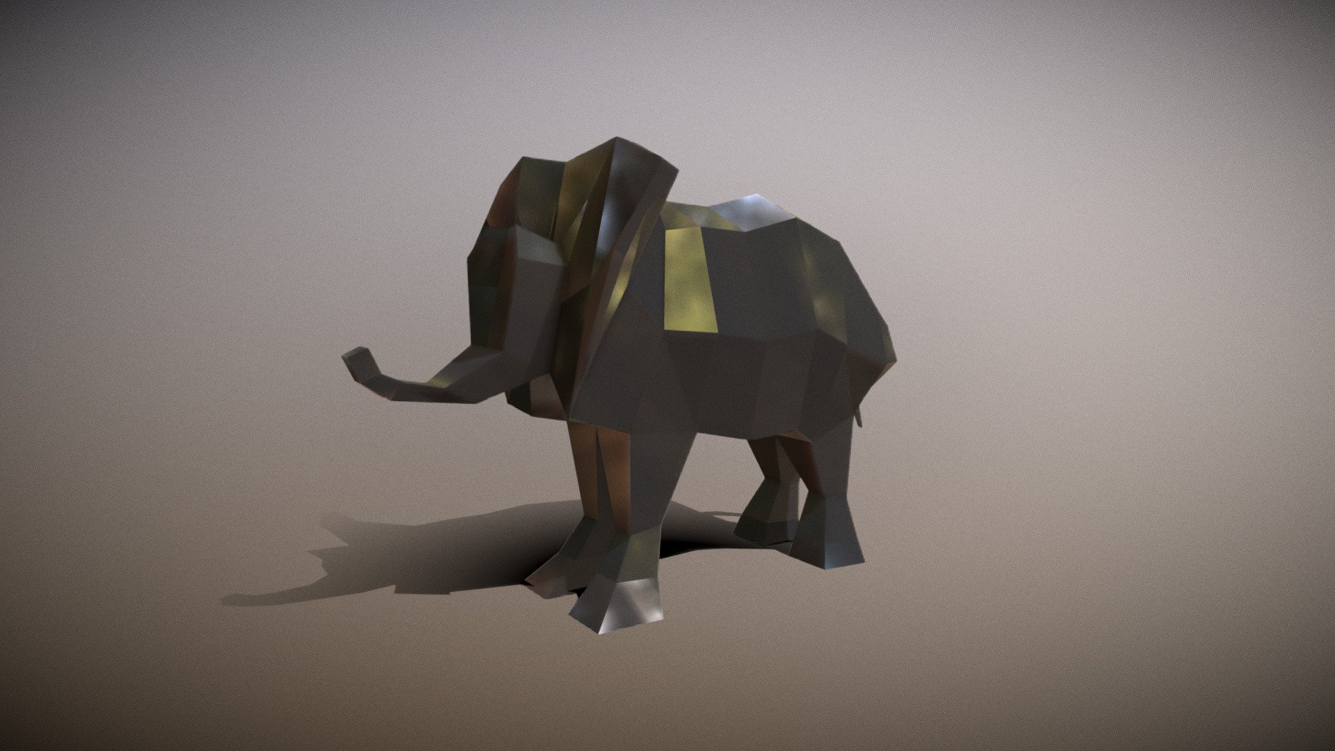 LowPoly Elephant - 3D model by Hollis Rosewater (@MarcusRosewater ...