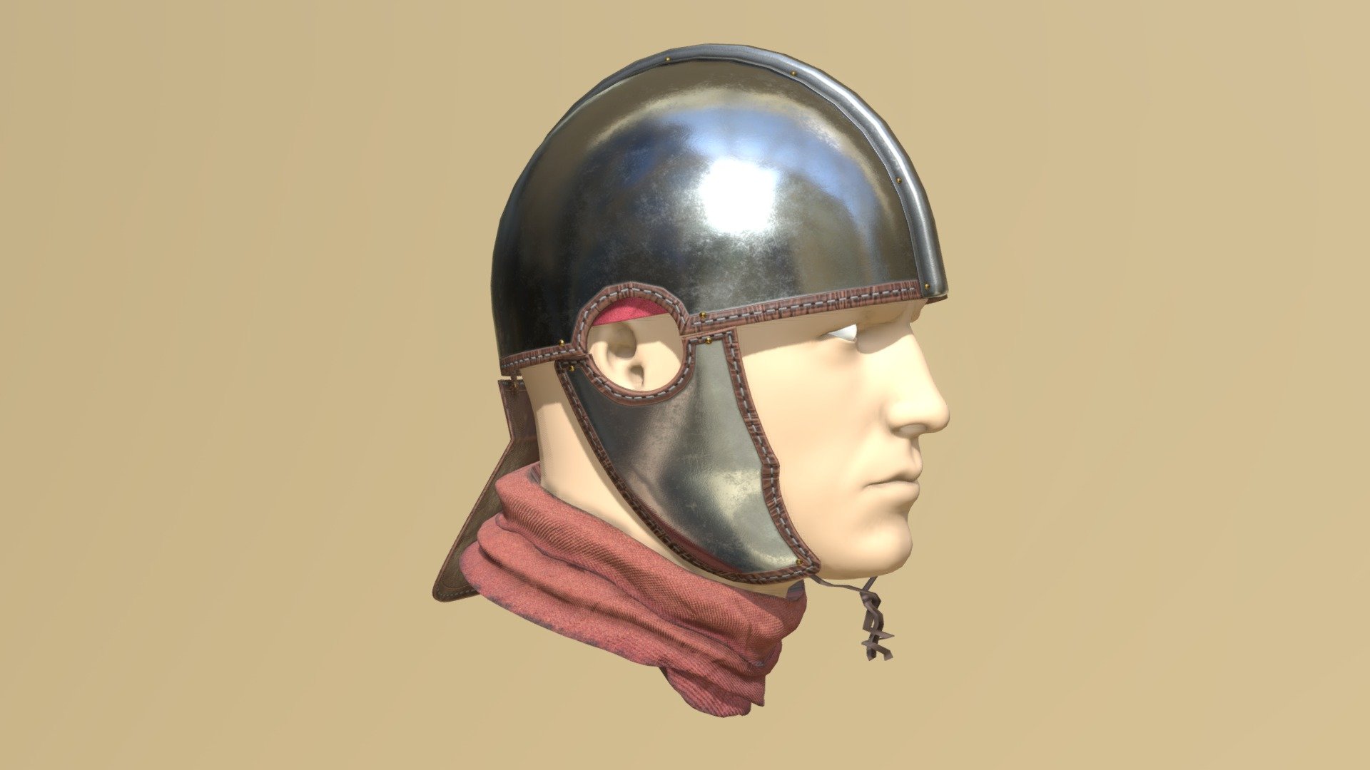Late Roman Ridge Helmet "Intercisa I" - Buy Royalty Free 3D model by ...