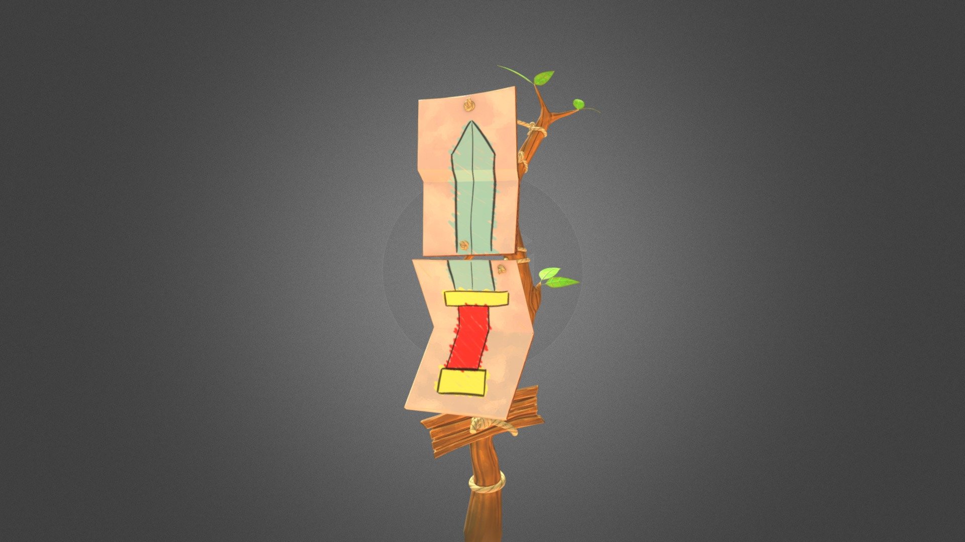 Handpainted_sword - Download Free 3D model by Peter Boehm (@el_gato ...
