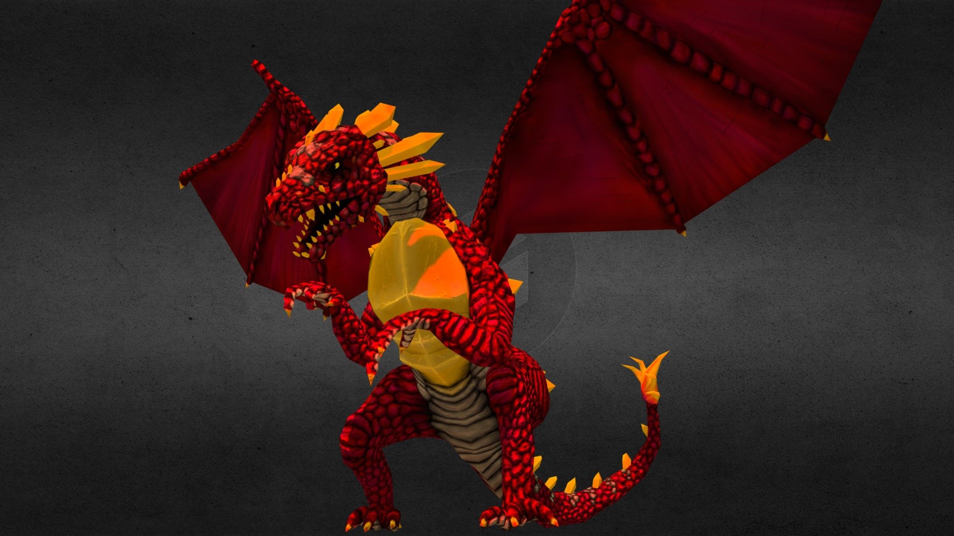 Behind Dragon - 3D model by psicopatogeno [2f00233] - Sketchfab